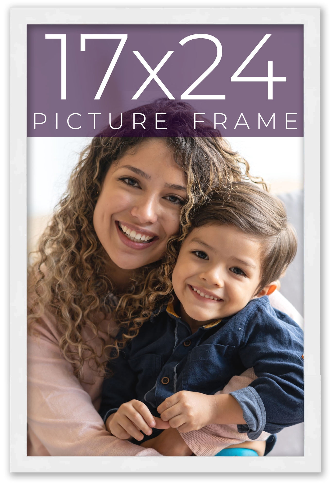 17x24 Frame White Real Wood Picture Frame Width 0.75 inches | Interior ...
