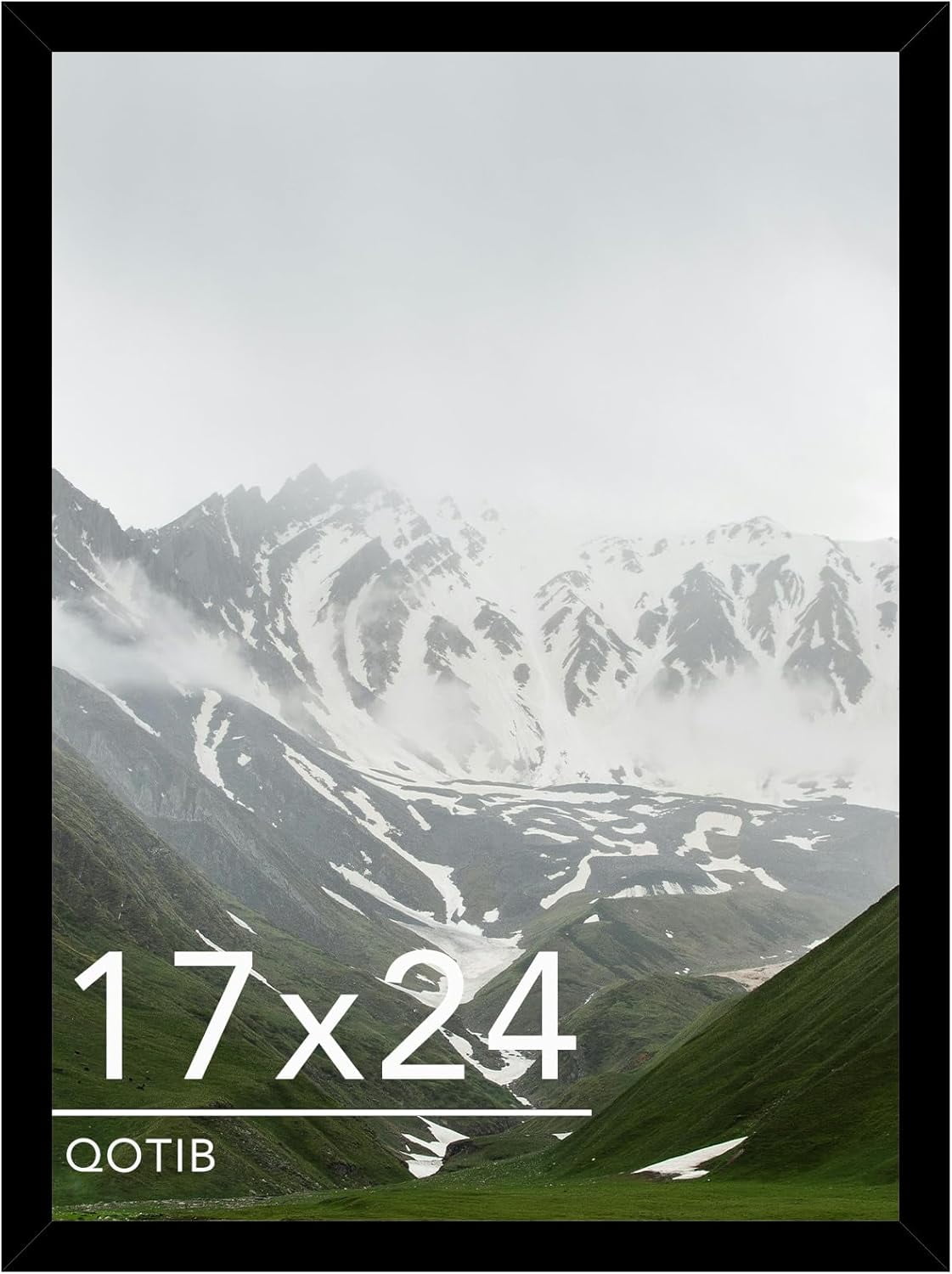 17x24 Picture Frame Black for Wall Mounting, Horizontal and Vertical ...