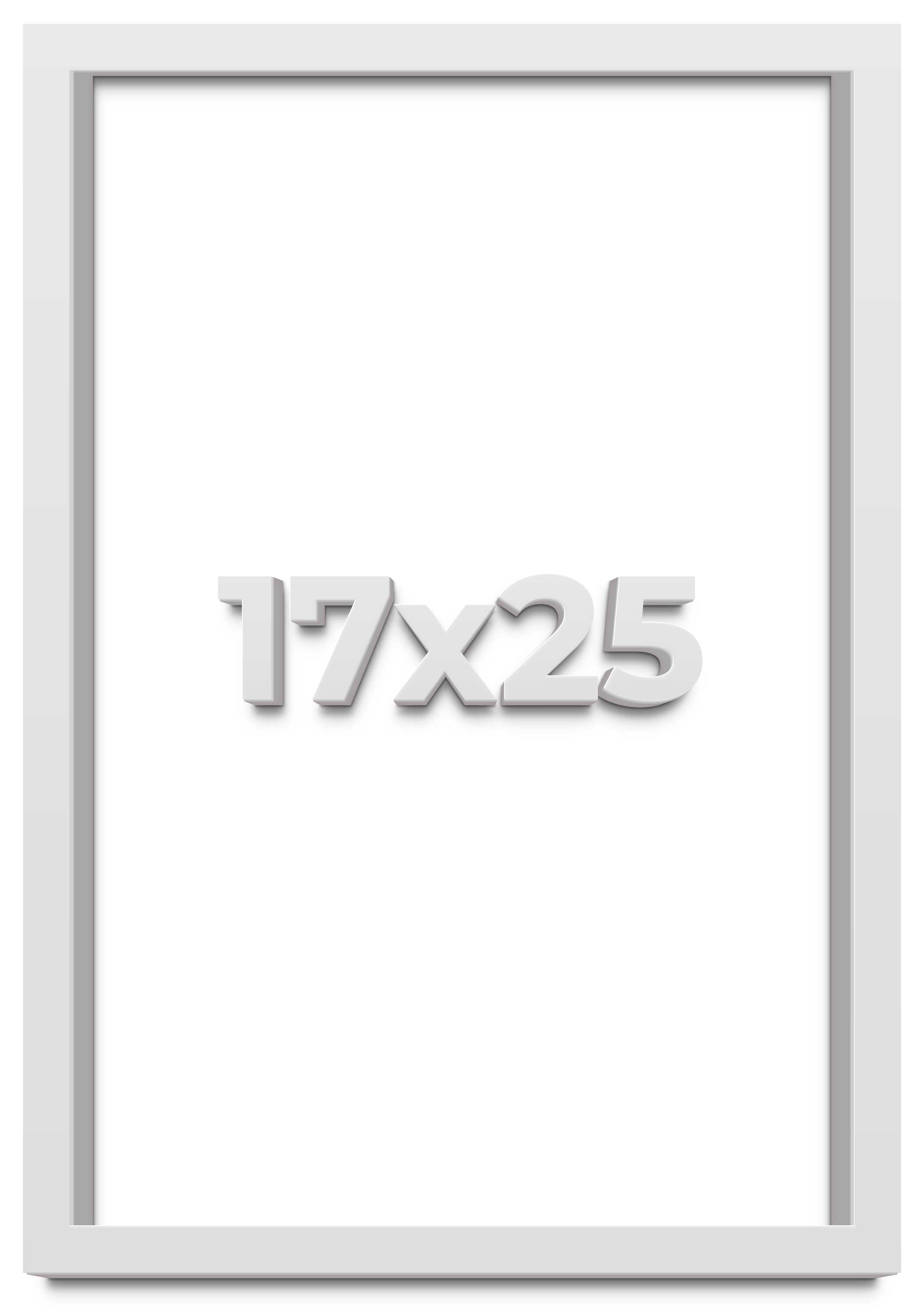 17x25 Shadow Box High Gloss White Display Frame | 1.625 Inches Deep | 1 ...