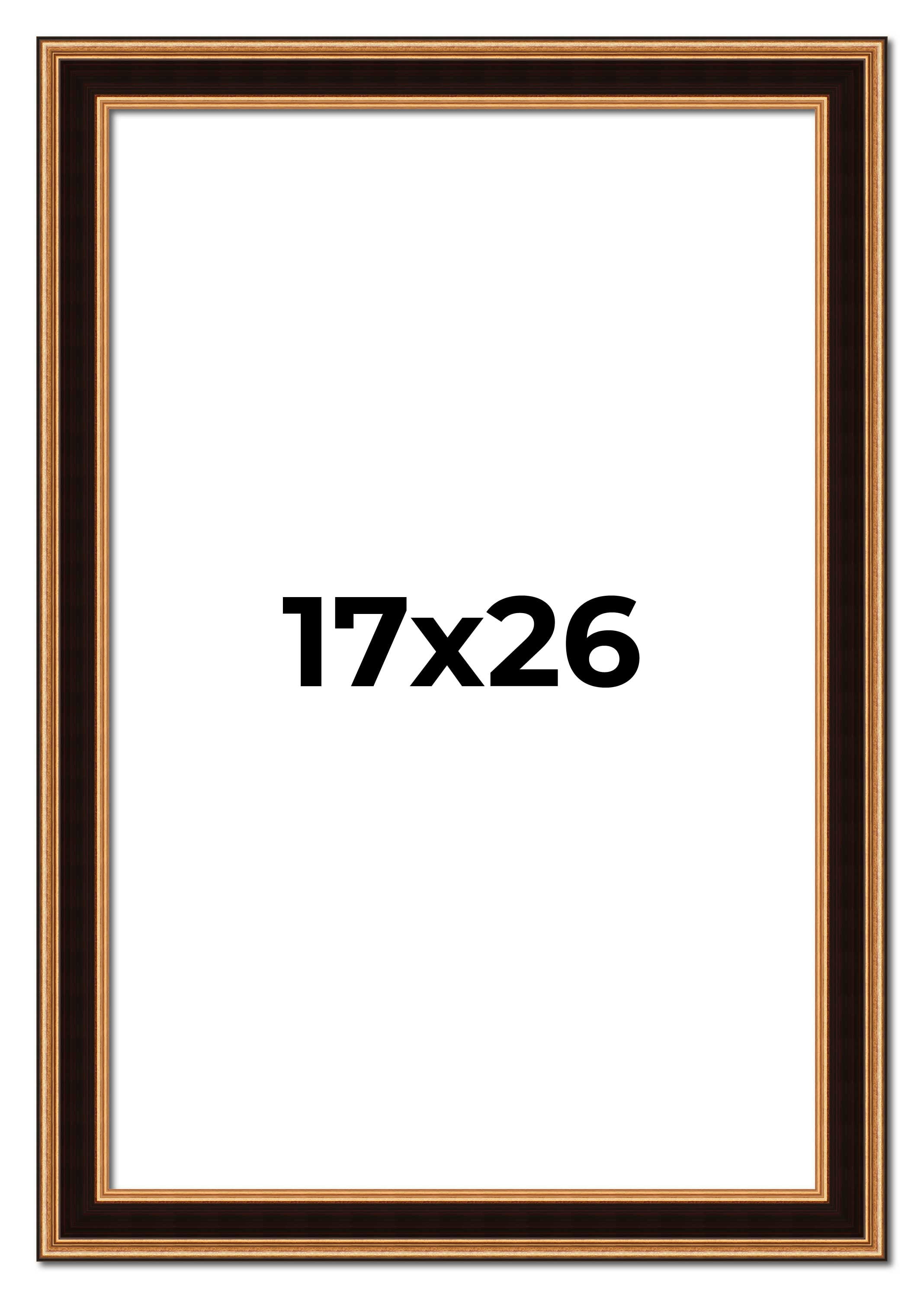 17x26 Frame Gold Brown Plein Air Vintage Solid Wood Picture Frame | 1. ...