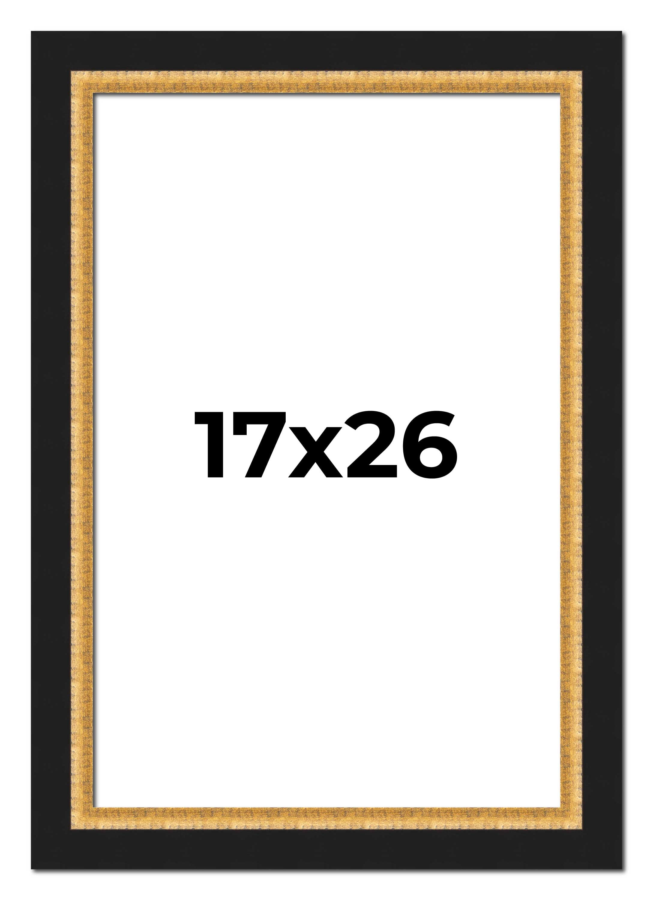 17x26 Frame Gold Real Wood Picture Frame Width 2.25 Inches | Interior ...