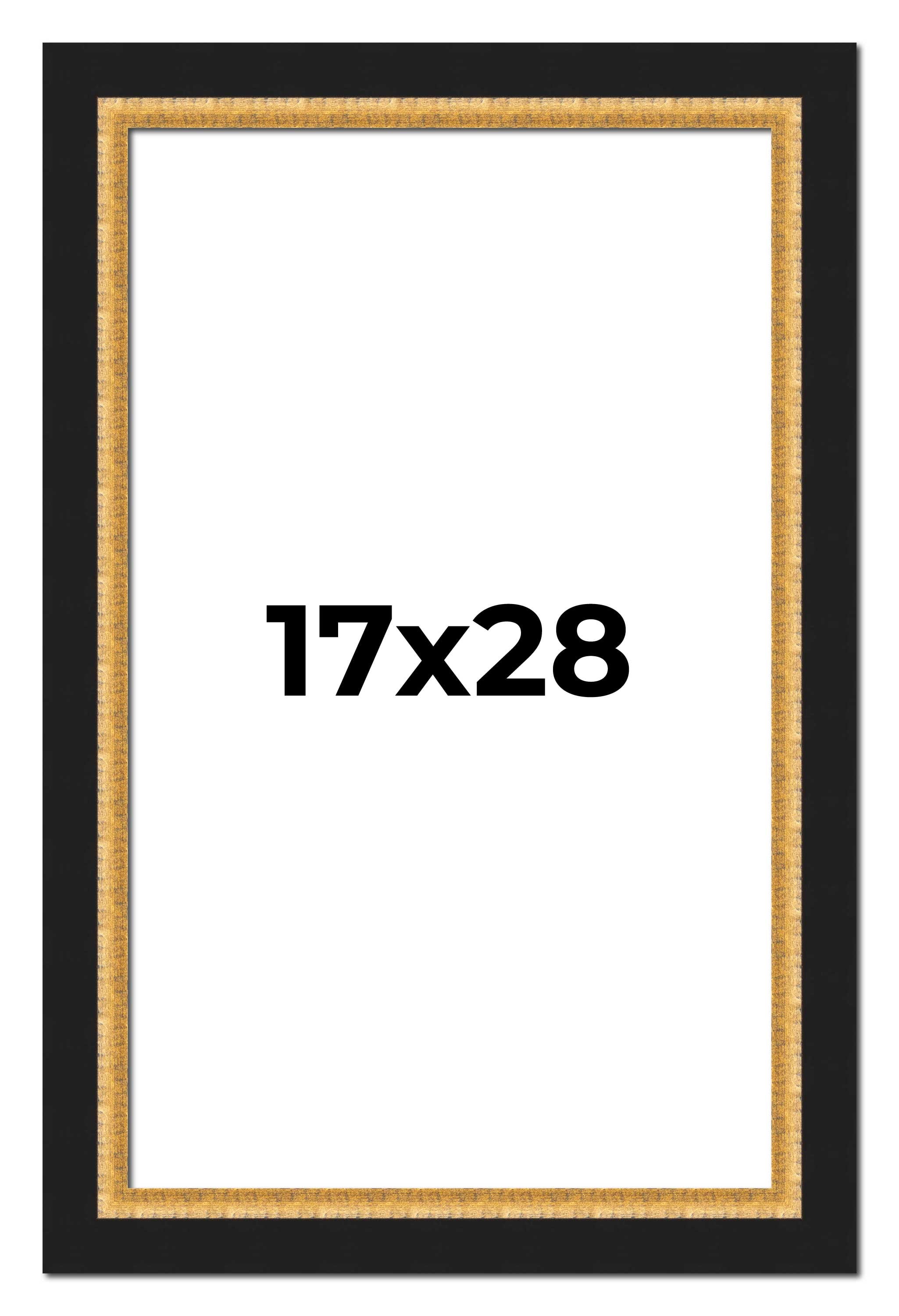 17x28 Frame Gold Real Wood Picture Frame Width 2.25 Inches | Interior ...