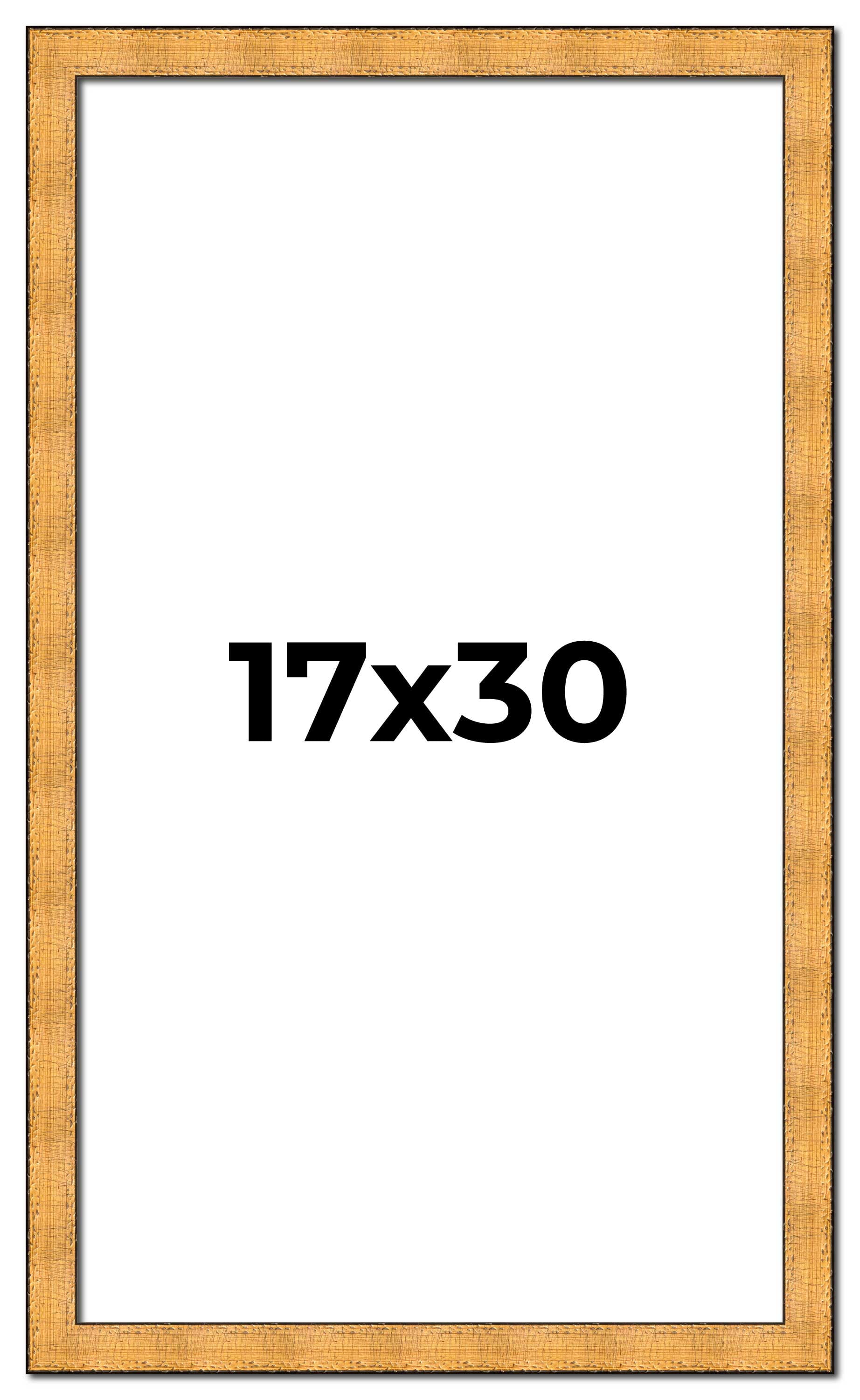 17x30 Frame Gold Rustic Solid Wood Picture Frame | 1.25 Inch Wide ...
