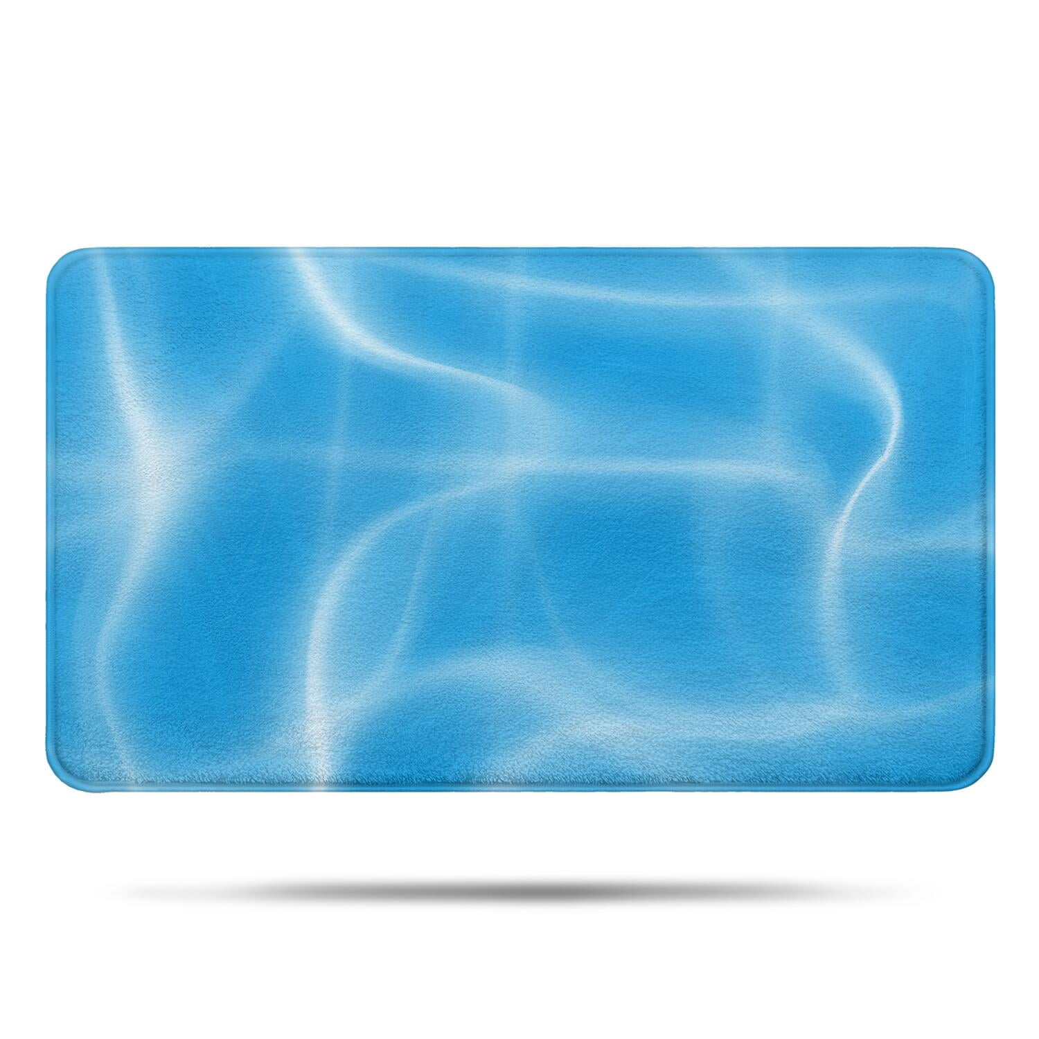 17x30 Inch Ultra Soft Faux Bath Mat Non Slip Absorbent Microfiber ...