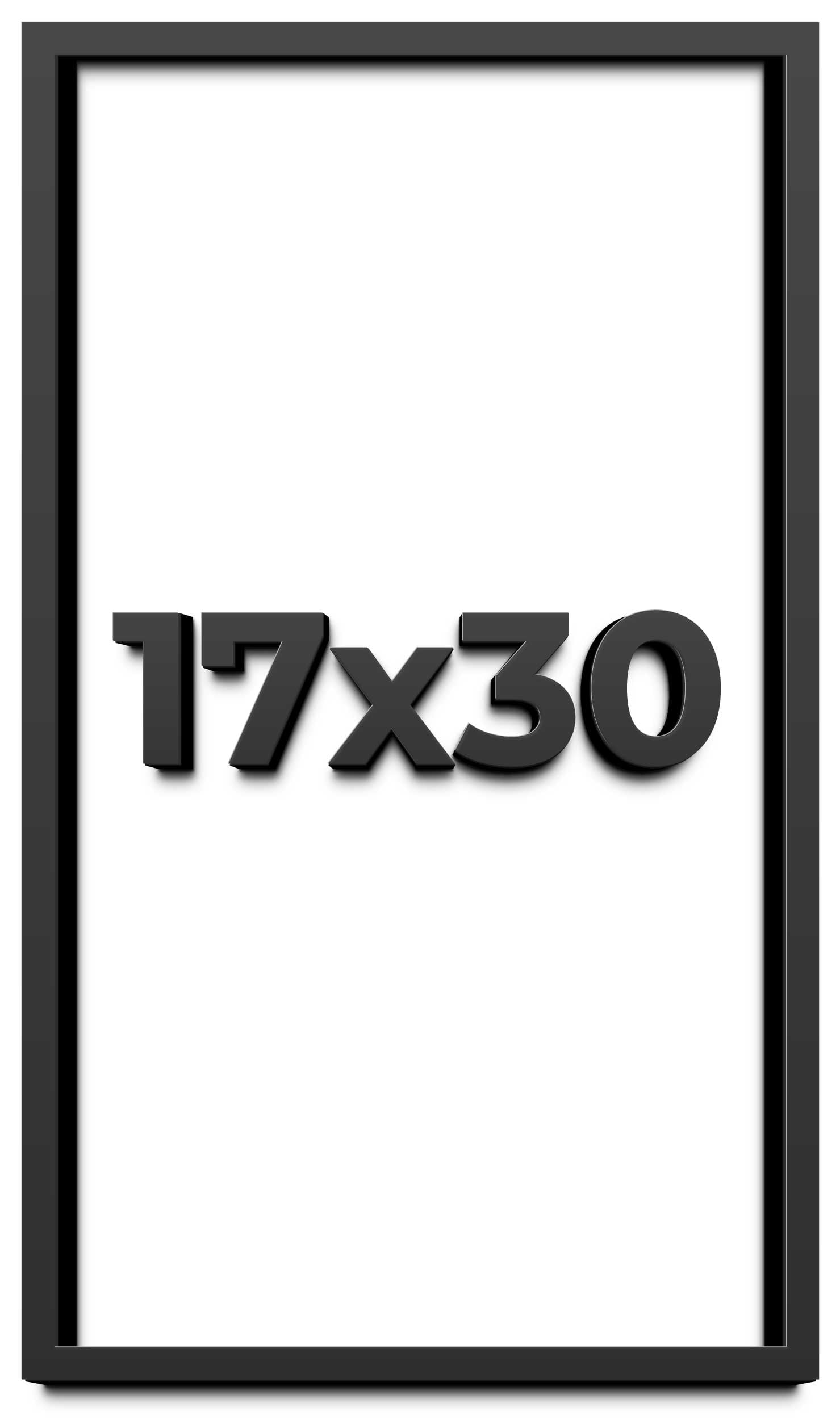 17x30 Shadow Box Frame Black | 1 inches Deep Real Wood Contemporary ...