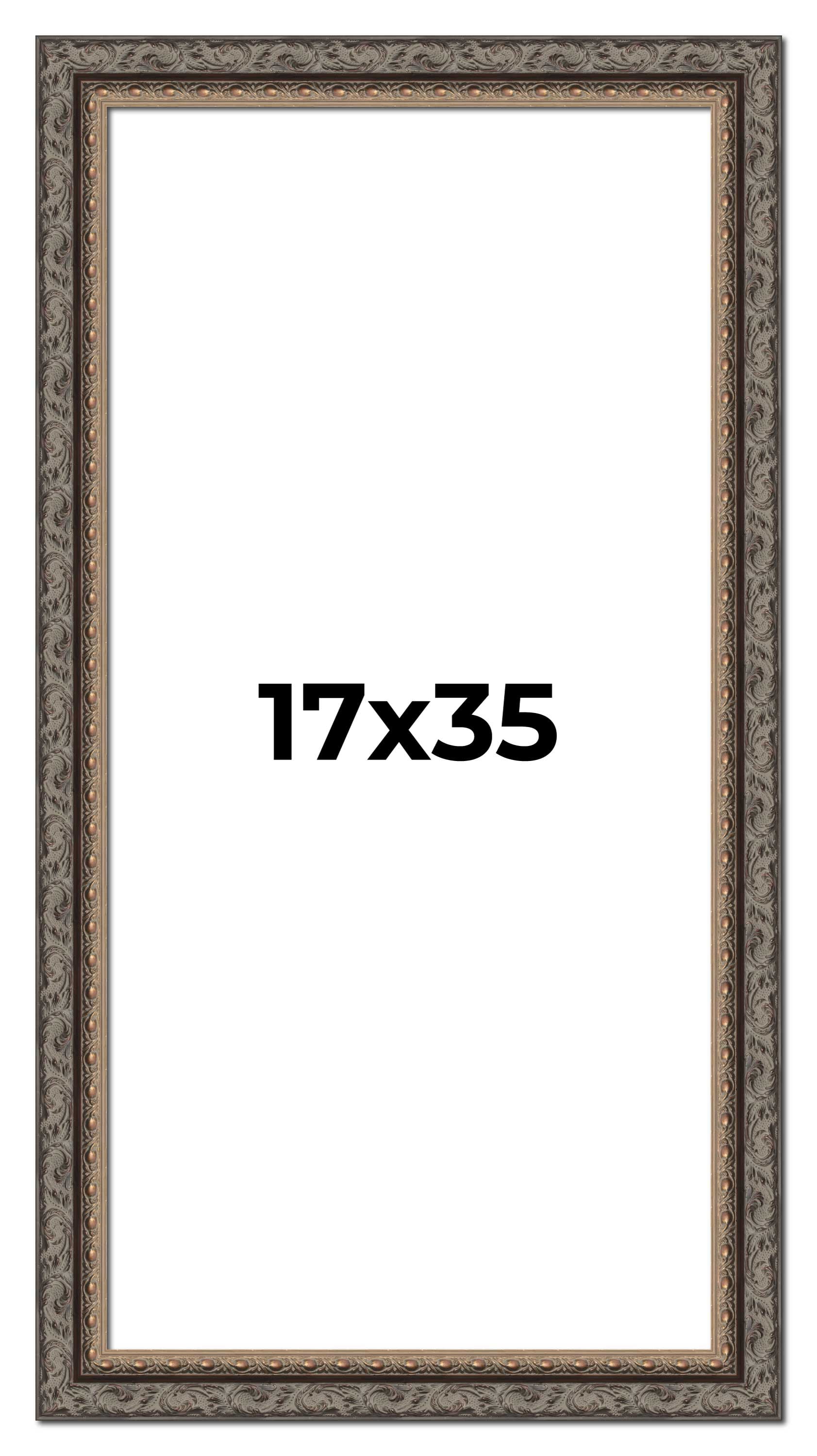 17x35 Frame Black Real Wood Picture Frame Width 2 inches | Interior ...