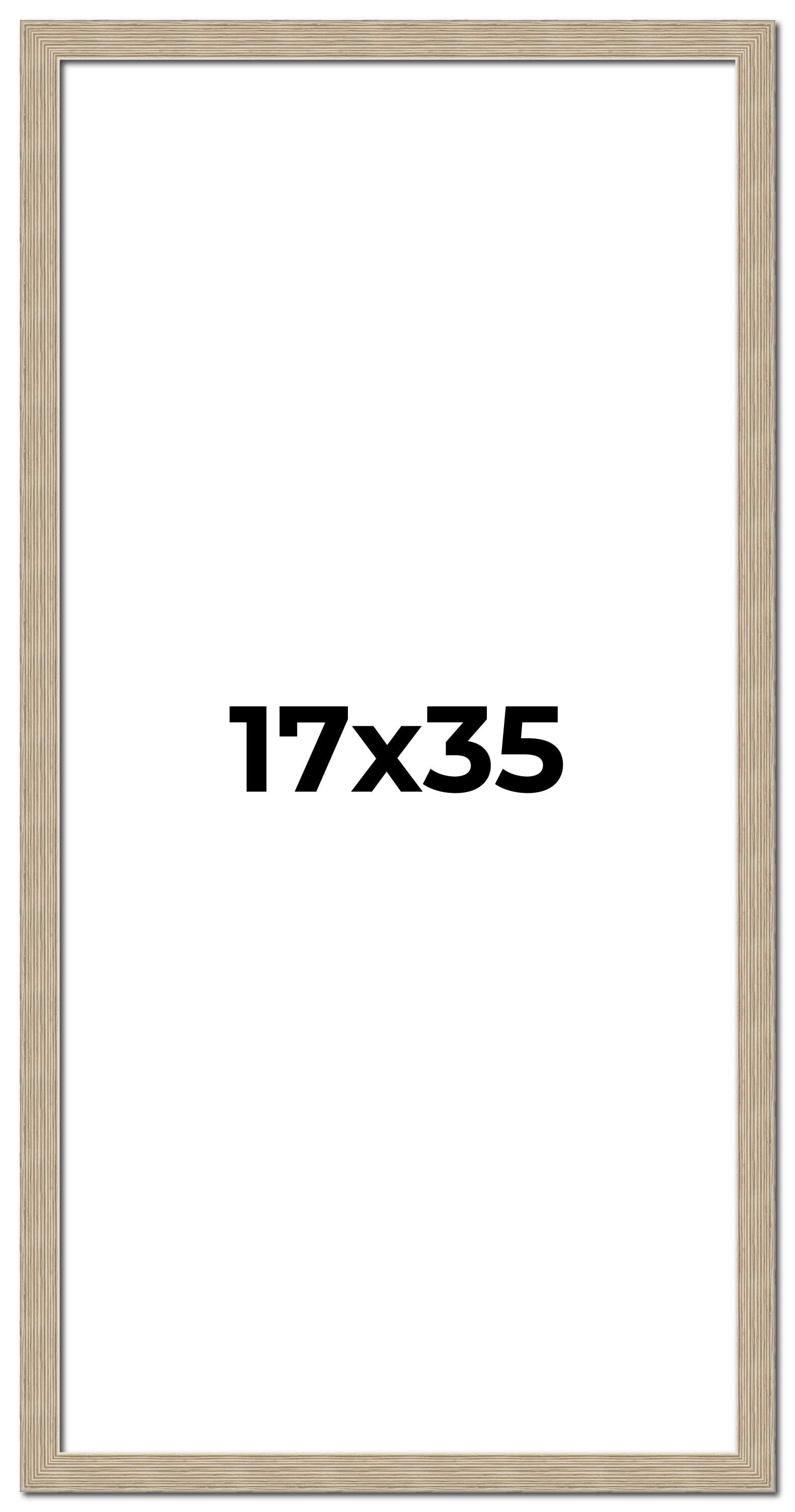 17x35 Frame Grey Solid Wood Picture Frame Width 1 Inches | Interior ...