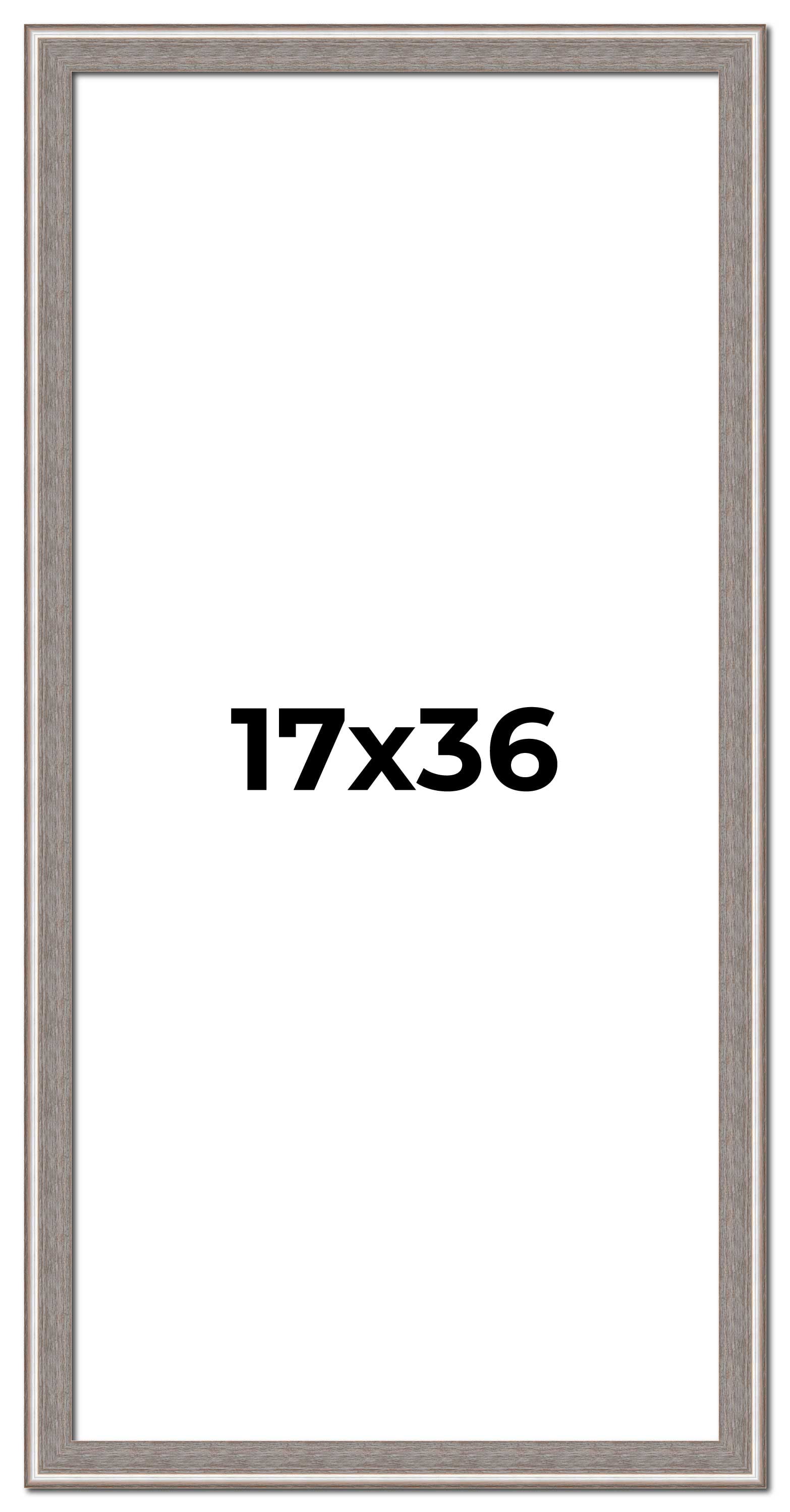 17x36 Frame Grey Real Wood Picture Frame Width 1.25 inches | Interior ...