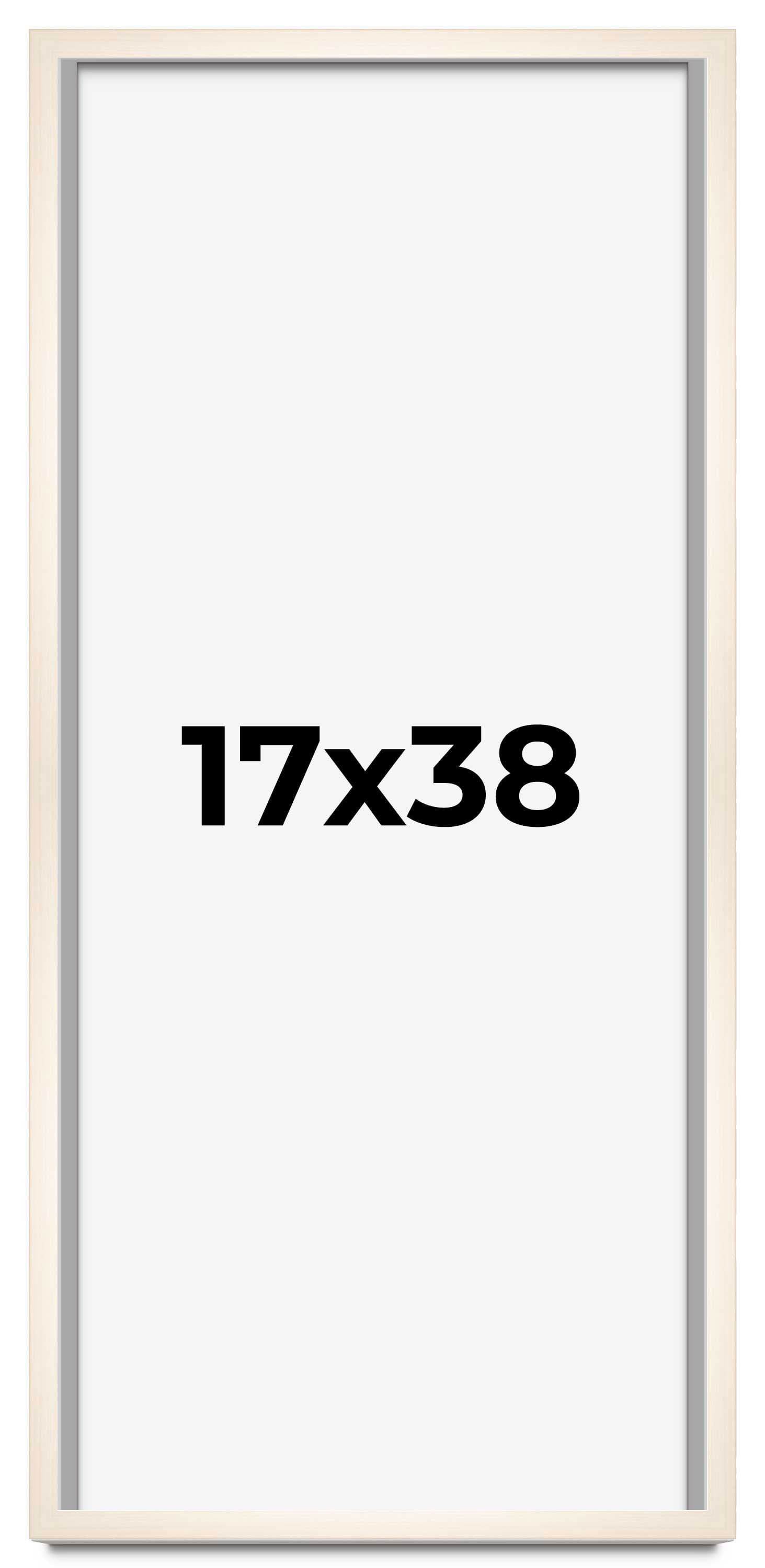 17x38 Shadow Box Cream of Wheat White Washed Display Frame | 0.875 ...