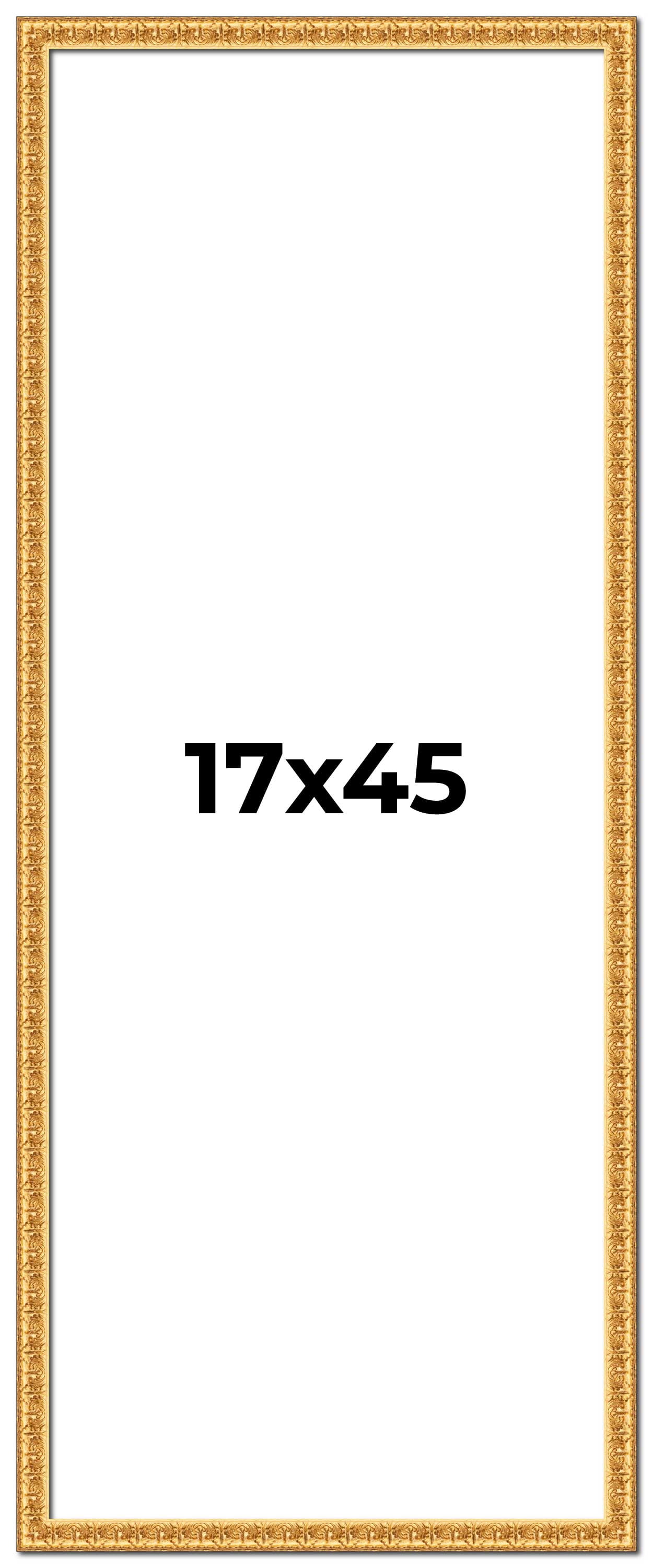 17x45 Frame Gold Real Wood Picture Frame Width 1 inches | Interior ...