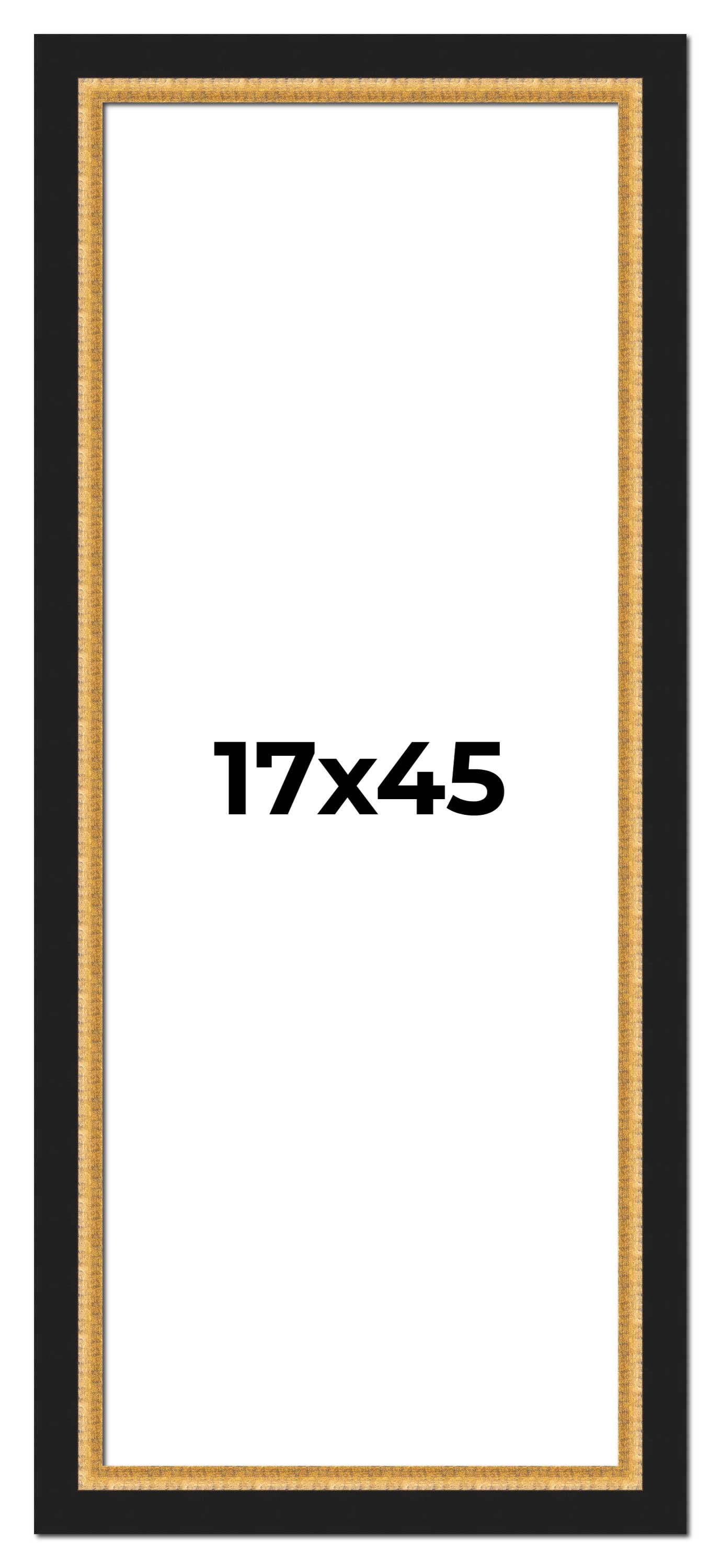 17x45 Frame Gold Real Wood Picture Frame Width 2.25 Inches | Interior ...
