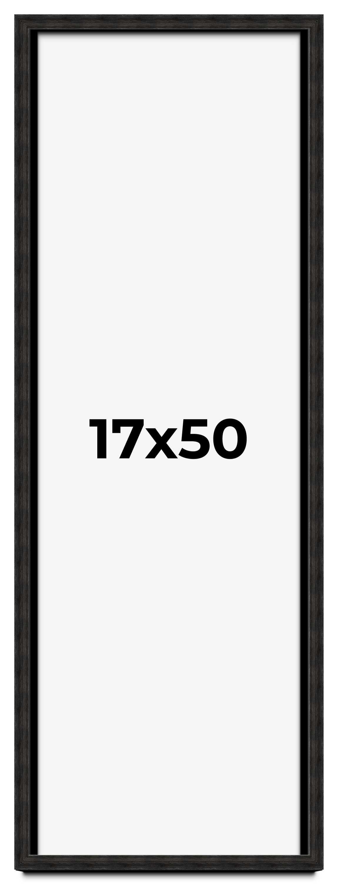 17x50 Shadow Box Black Rustic Barnwood Display Frame | 1.125 Inch Deep ...