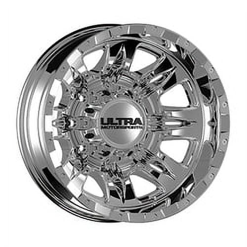17x6.5 Ultra 049C Predator Dually Chrome DUALLY REAR Wheel 8x6.5 ...