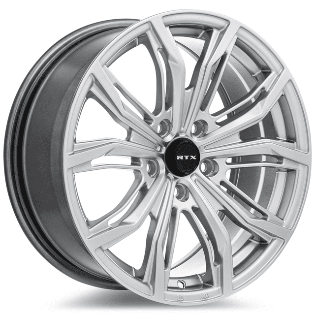 17x7.5 RTX Black Widow Hyper Silver Wheel 5x4.5 (42mm) - Walmart.com