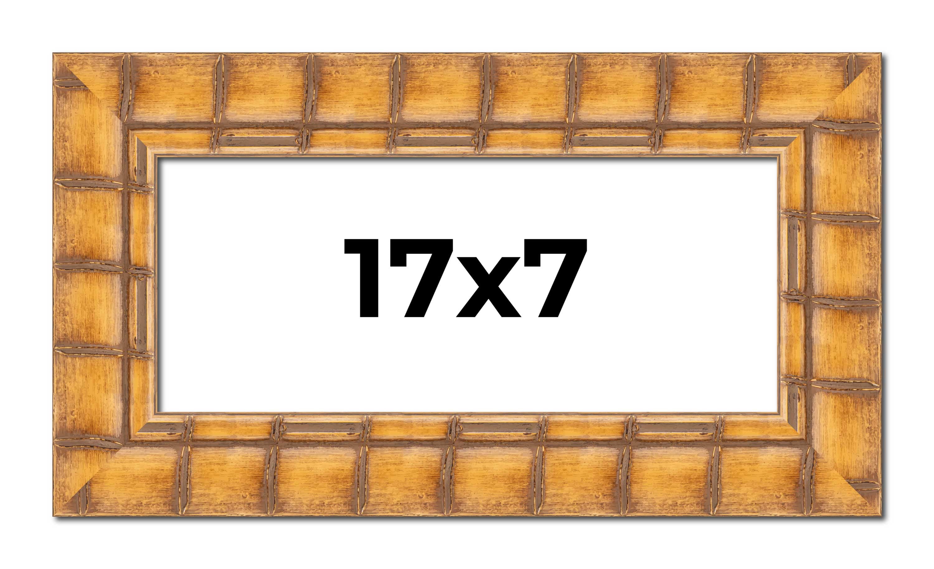 17x7 Frame Beige Real Wood Picture Frame Width 3 inches | Interior ...