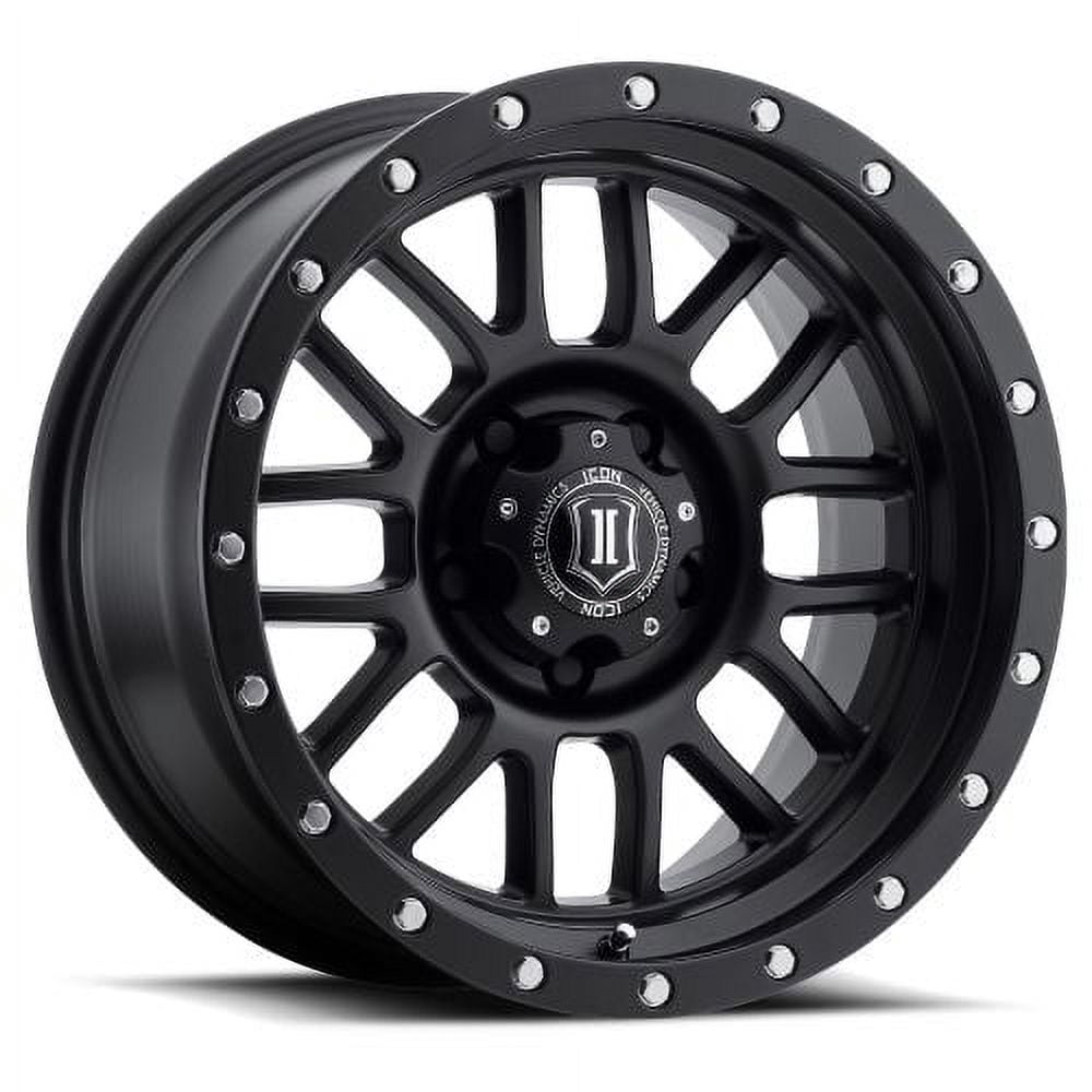 17x8.5 Icon Alloys Alpha Satin Black Wheel 5x5 (0mm) Fits select: 2010 ...