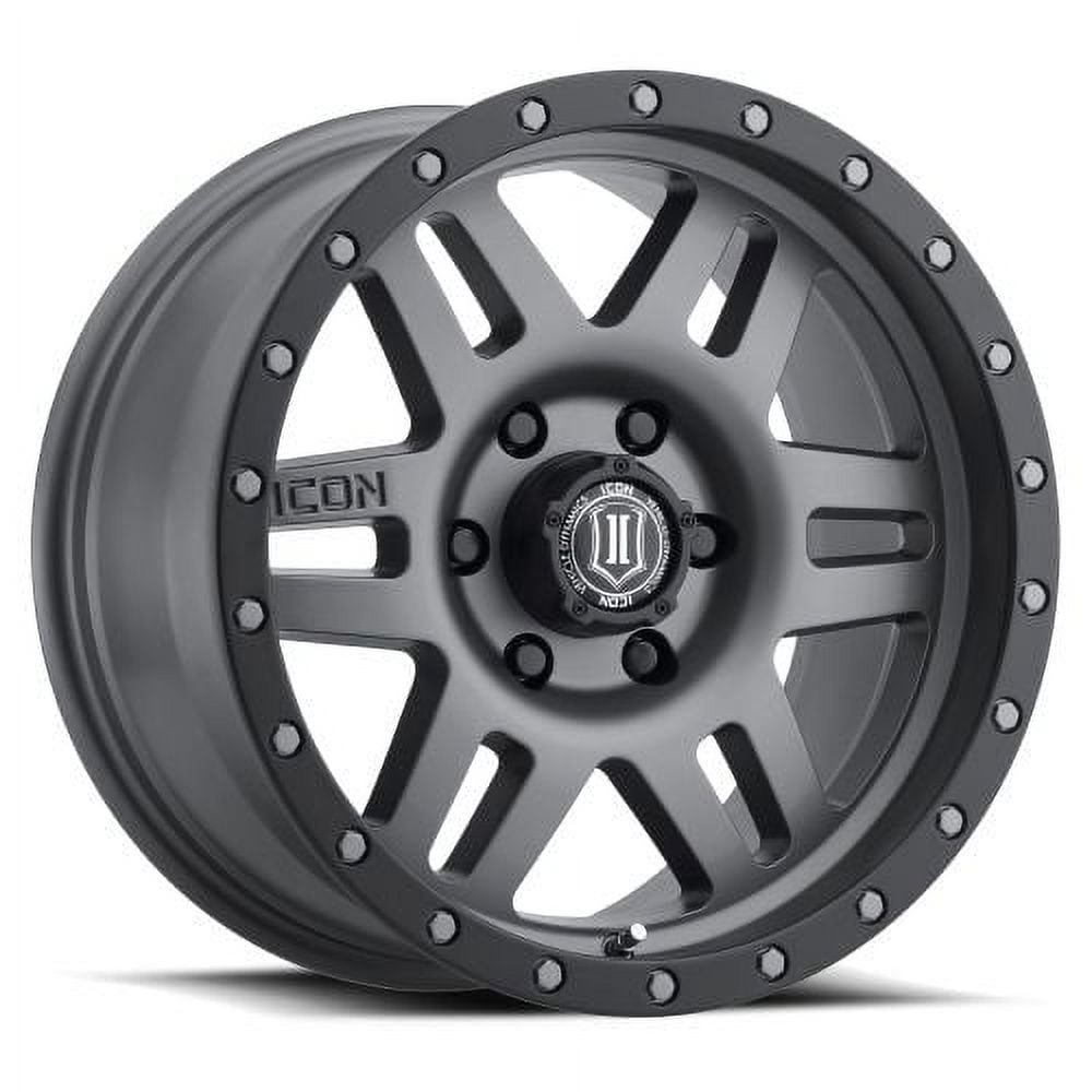 17x8.5 Icon Alloys Sixspeed Titanium Wheel 6x5.5 (0mm) Fits select ...