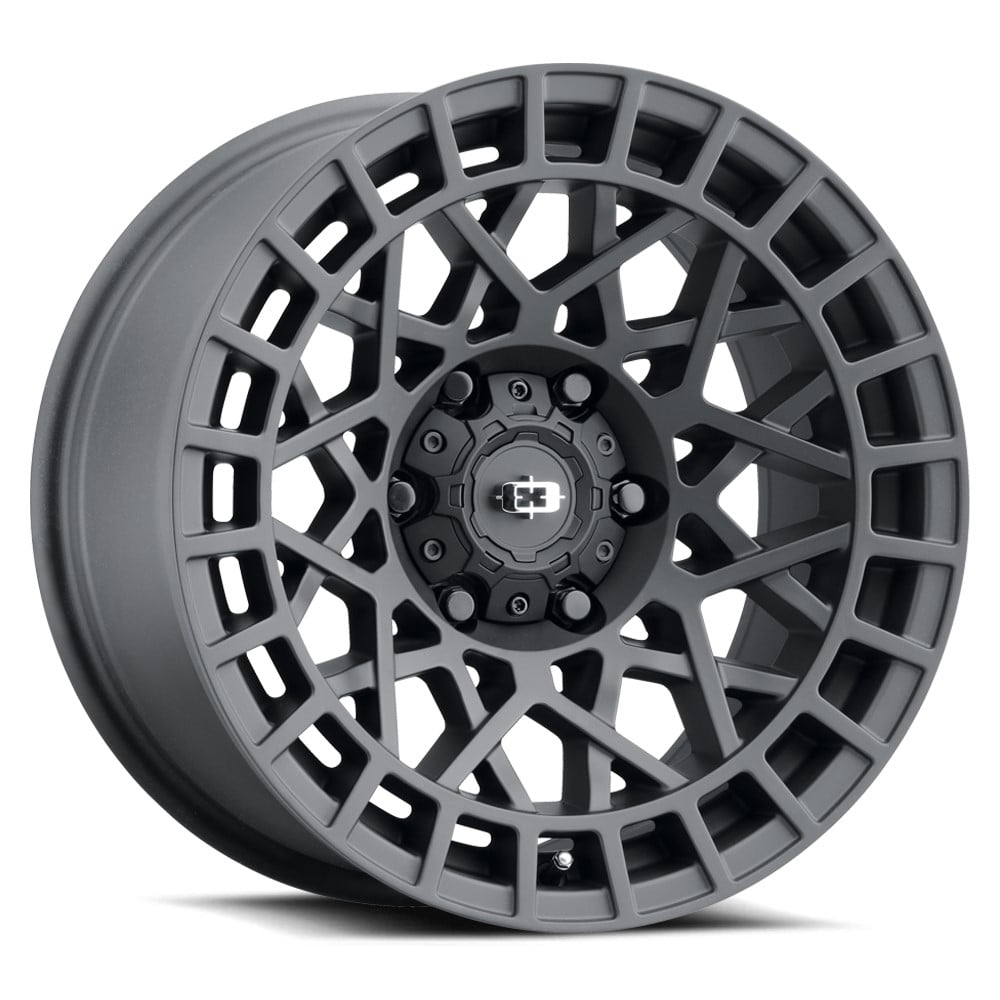 17x8.5 Vision 349 Savage Satin Black Wheel 6x5.5 (-12mm) - Walmart.com