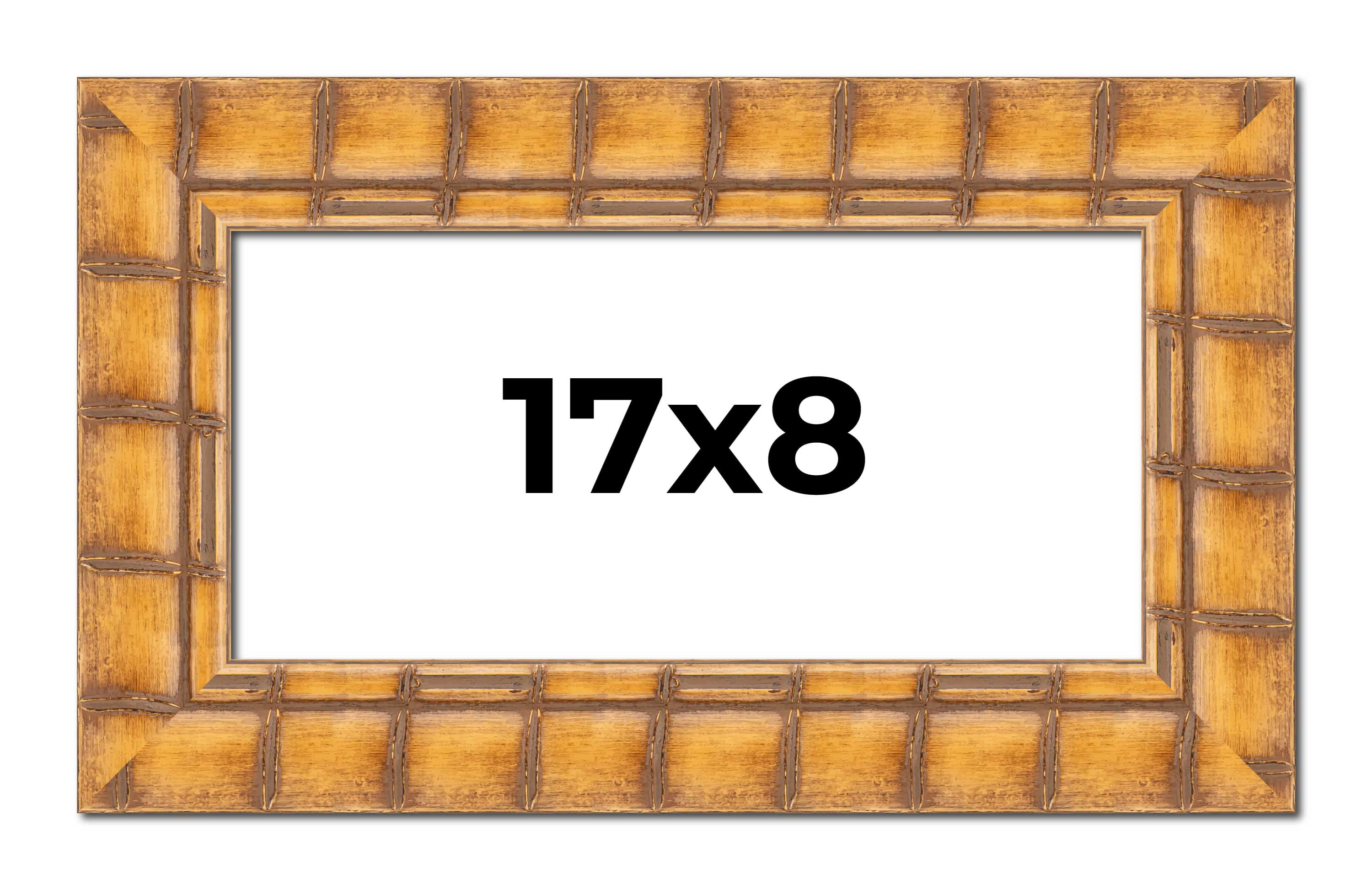 17x8 Frame Beige Real Wood Picture Frame Width 3 inches | Interior ...