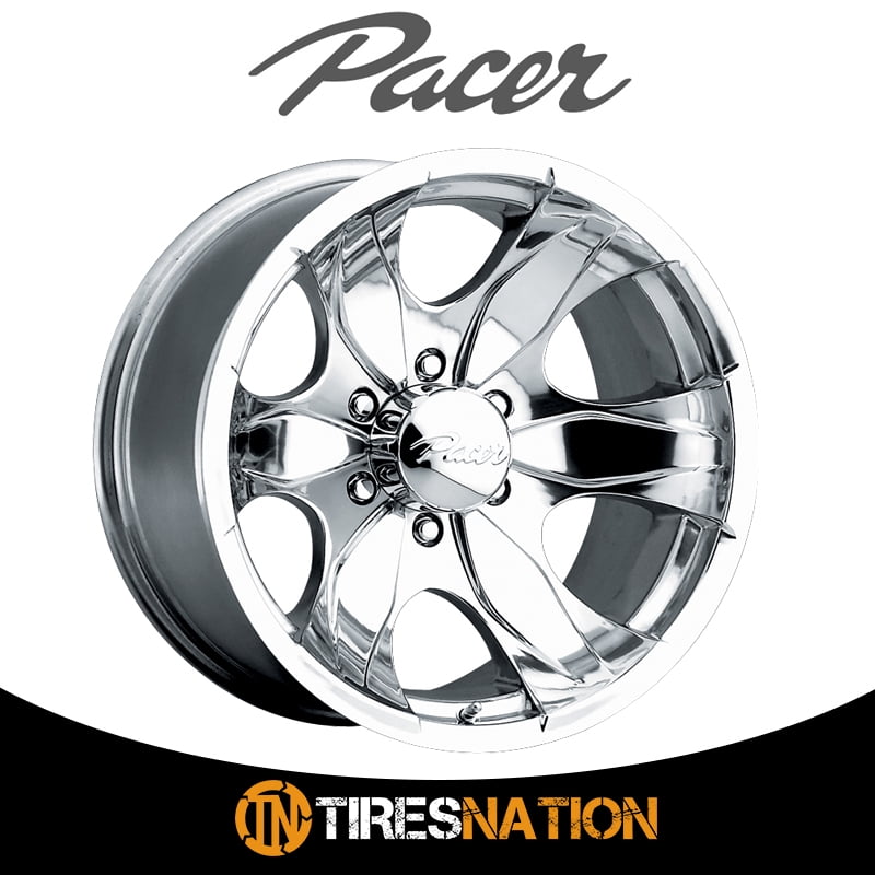 17x8 Pacer 187P Warrior Polished Wheel 6x5.5 (10mm) - Walmart.com