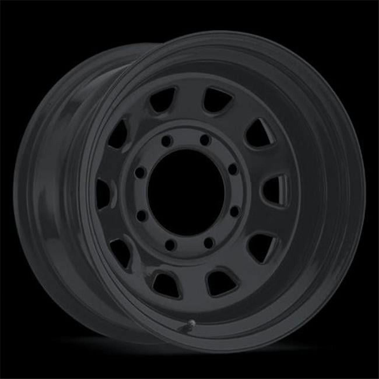 17x8 Vision 84H D Window Gloss Black 6x139.7 6x5.5 ET-12 Wheel Rim ...