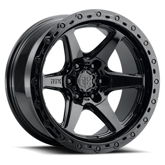 17x9 MTX X300GB Spitfire 6 Gloss Black Wheel 6x5.5 (-12mm) - Walmart.com