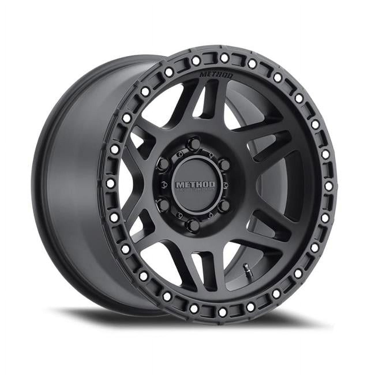 17x9 Method MR312 Matte Black W/ Gloss Black Lip Wheel 6x5.5 (-12mm ...