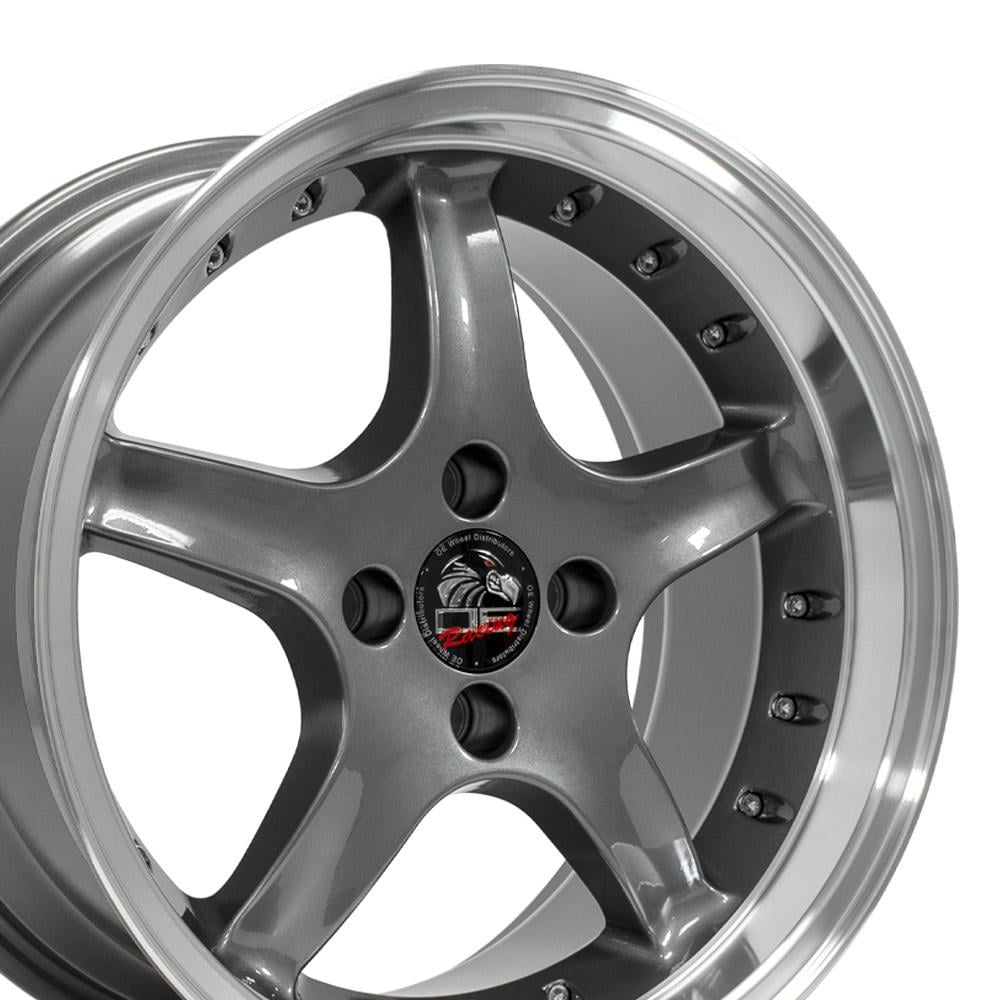 OE Wheels 17 inch Rear Anthracite Rim Fits Rear of Specific Mustang ...