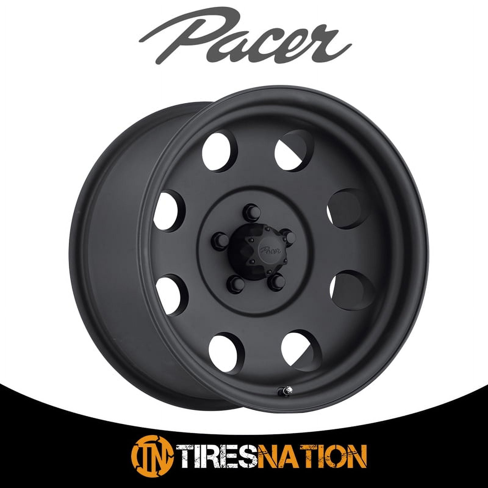 17x9 Pacer 164B LT Mod Black Matte Black Wheel 5x5.5 (-12mm) - Walmart.com
