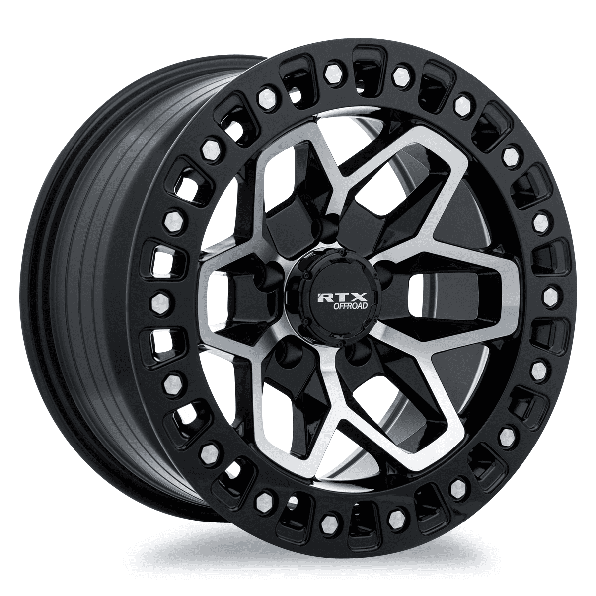 17x9 RTX Zion Gloss Black Machined Wheel 5x5 (0mm) - Walmart.com