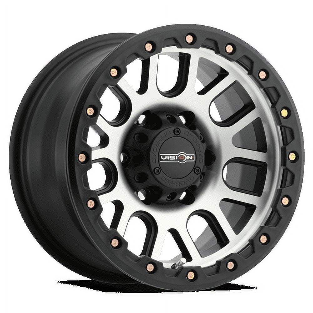 17x9 Vision Off-Road 111 Nemesis Blk Machine Wheel 6x5.5 (-12mm ...