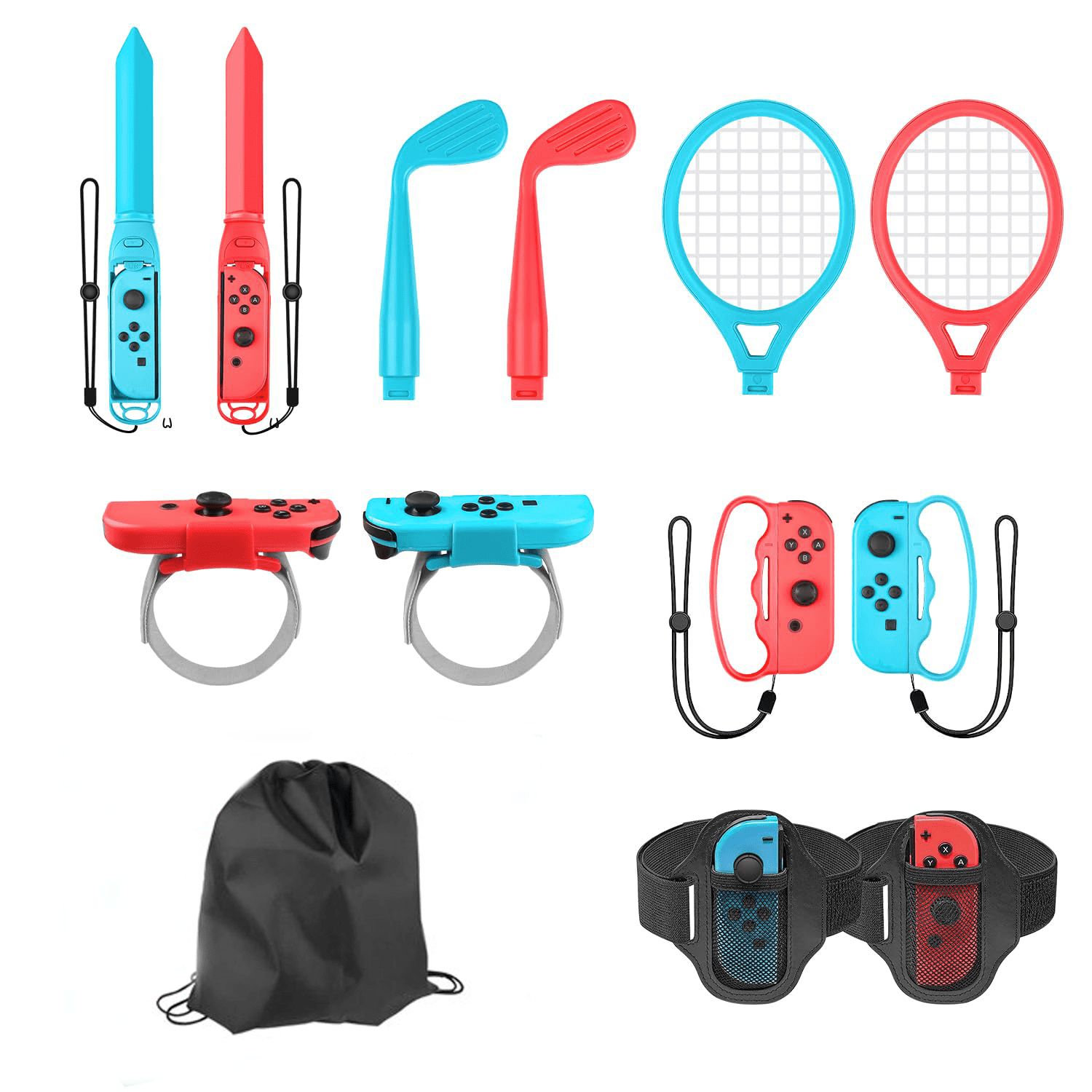 18 in 1 Accessories Kit for Nintendo Switch / OLED Sports Games, Tennis ...