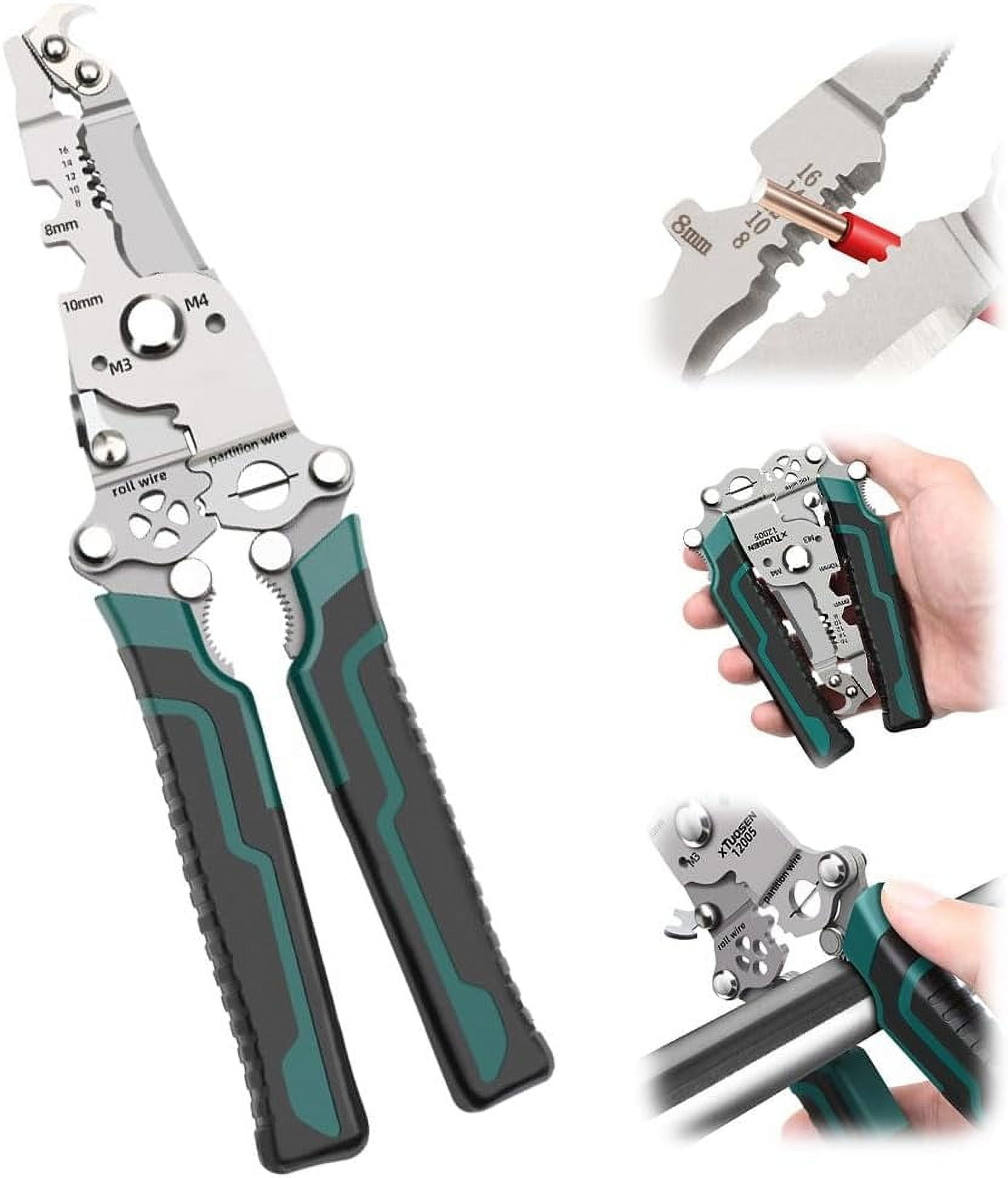 18 in 1 Foldable Wire Stripper, 2025 New Multifunctional Foldable Wire ...
