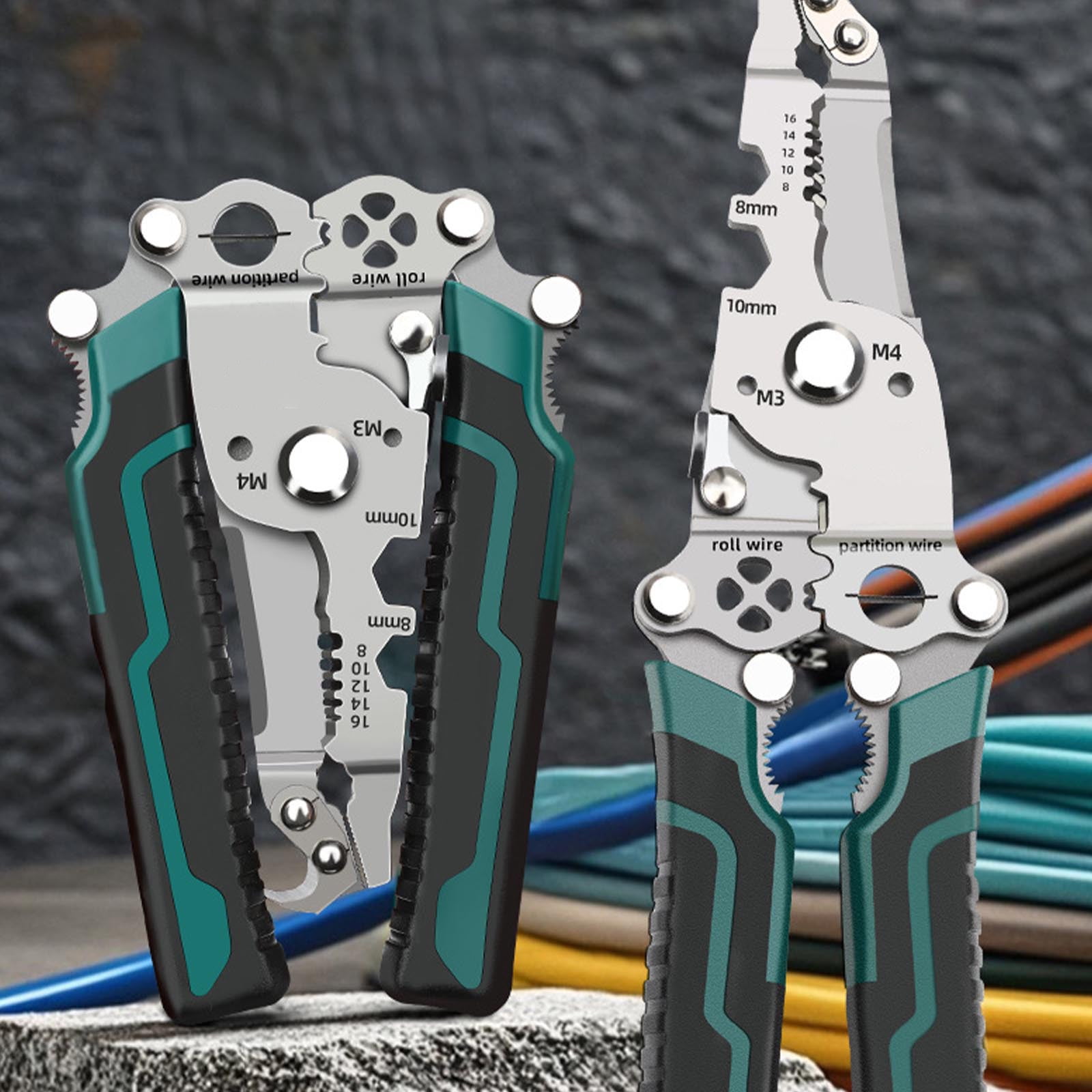 18 in 1 Foldable Wire Stripper,Foldable Crimper and Stripper ...