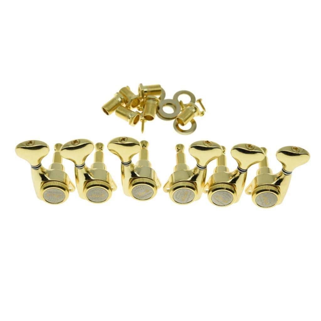 18:1 Gear Ratio Locking Tuners for Guitar, Machine Heads with Smooth Tuning, Compatible with ...