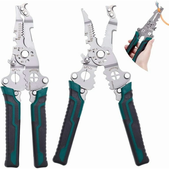 18 in 1 Wire Strippers Multifunctional Wire Stripping Tool Green and ...