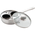 18/10 Stainless Steel 2 Cup Egg Poacher, Non Stick Easy Use Kitchenware ...