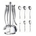 18/10 Stainless Steel Cooking Utensils Set With Holder 7-pieces All ...