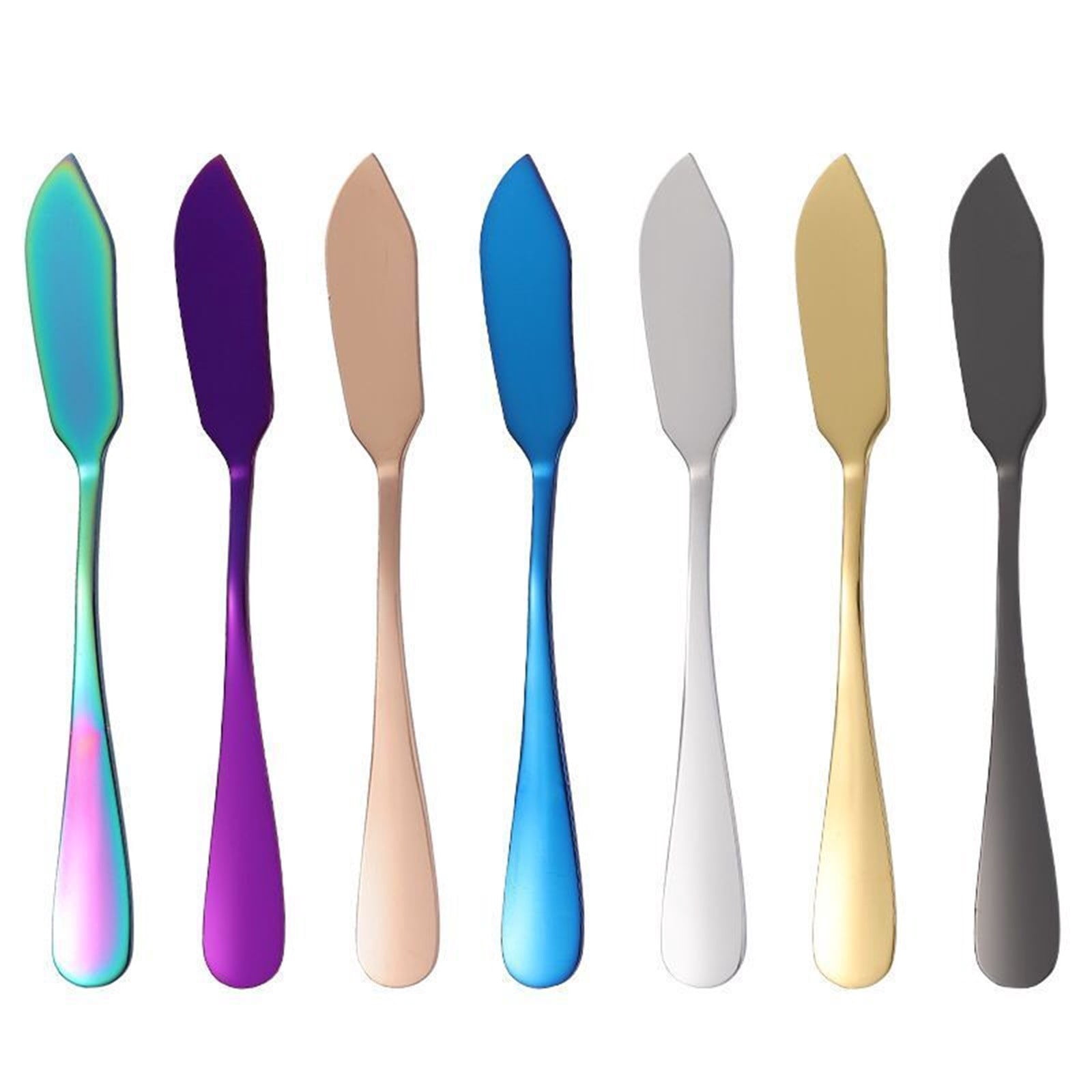 18/10 Stainless Steel Dessert Knives Set - Cheese & Butter Spreaders ...