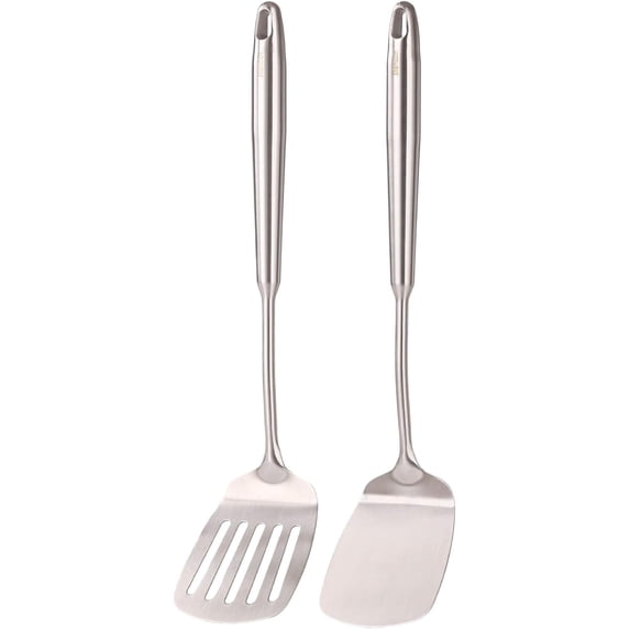 18/10 Stainless Steel Spatulas Set - All Metal Spatulas for Kitchen Use ...