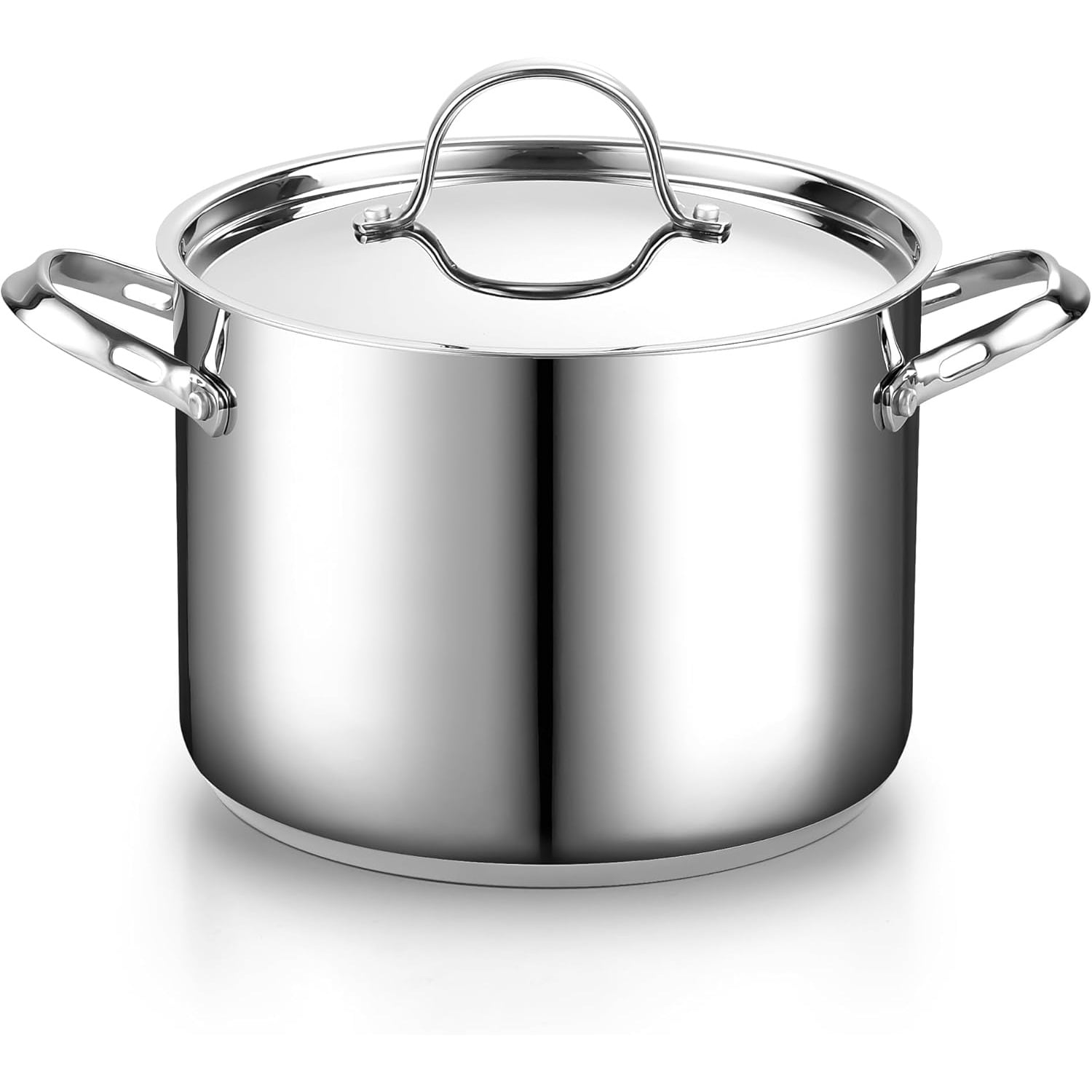 18/10 Stainless Steel Stockpot 8-Quart, Classic Deep Cooking Pot ...