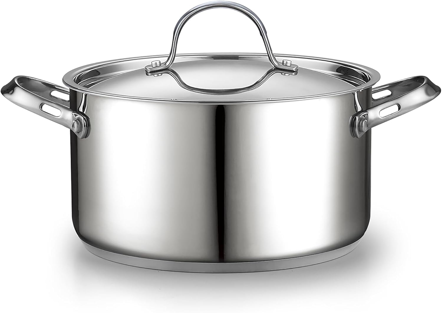 18/10 Stainless Steel Stockpot 8-Quart, Classic Deep Cooking Pot ...
