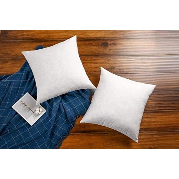 18×18 Premium Goose Down Feather Throw Pillow Inserts(Set of 2)-5% Down ...