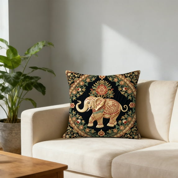18*18 inch Vintage Elephant Pillow Covers , Elephant Gifts, Elephants ...