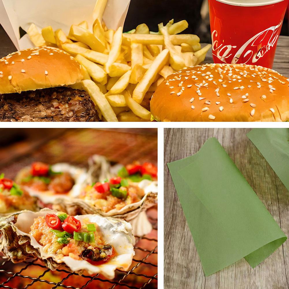 18*18cm50 Square Oil-Proof Paper Fried Food Oil-Absorbing Paper Plate ...