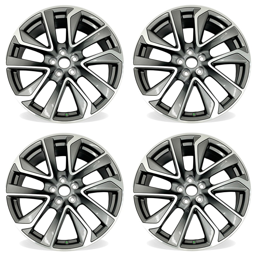 18" 18x8 Set of 4 Machined Grey Alloy Wheels For Toyota Corolla 2019 ...