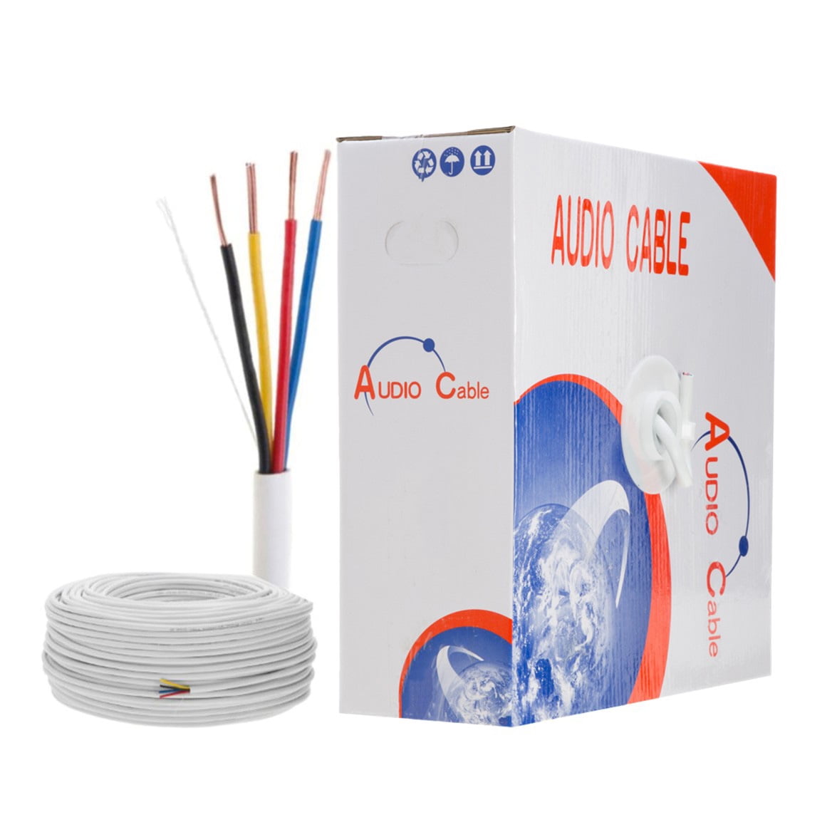 Walmart 18/2 FTP Shielded Stranded Conductor 500ft Security Alarm Wire ...