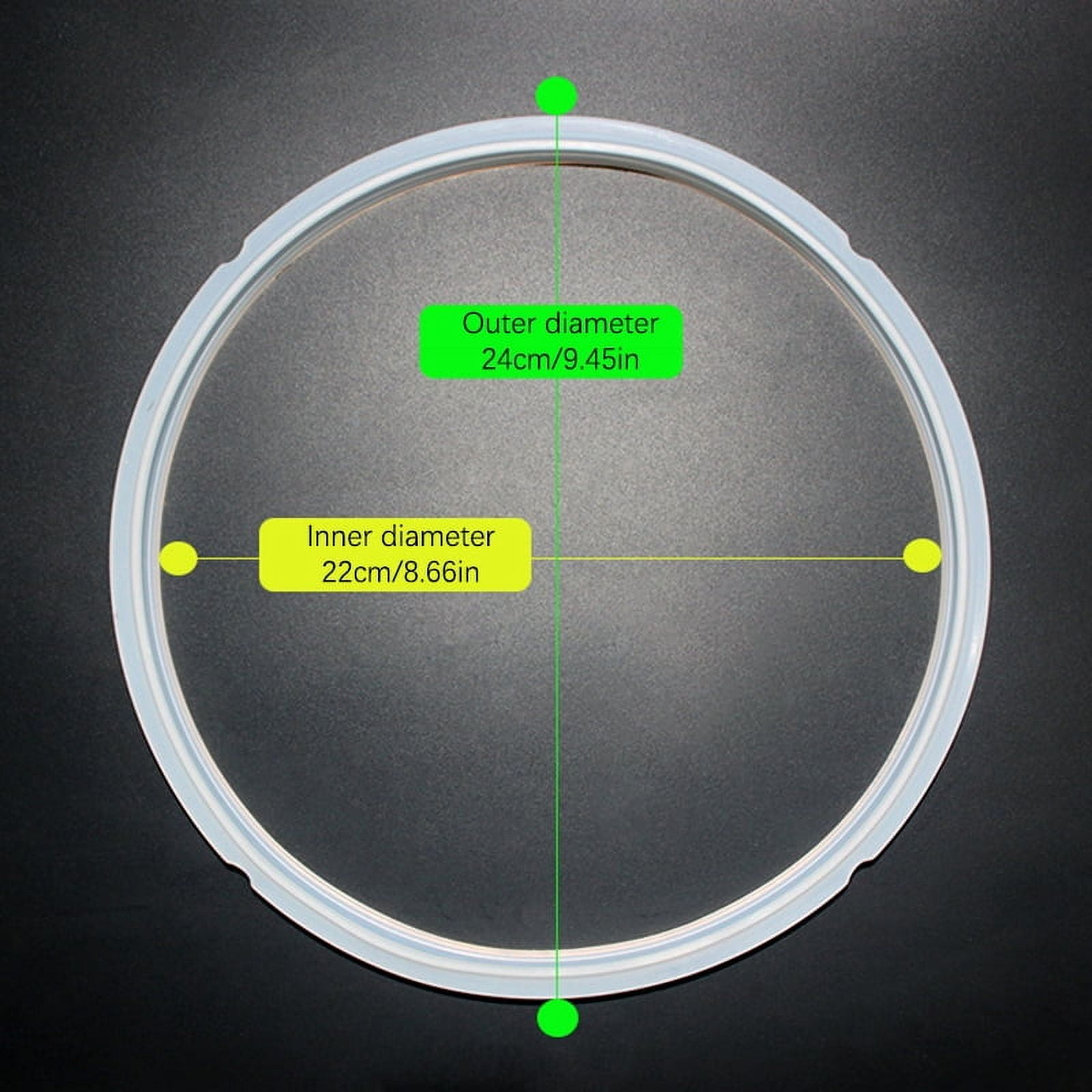 18/20/22/24cm Silicone Rubber Gasket Cooker Lid Sealing Ring Electric ...