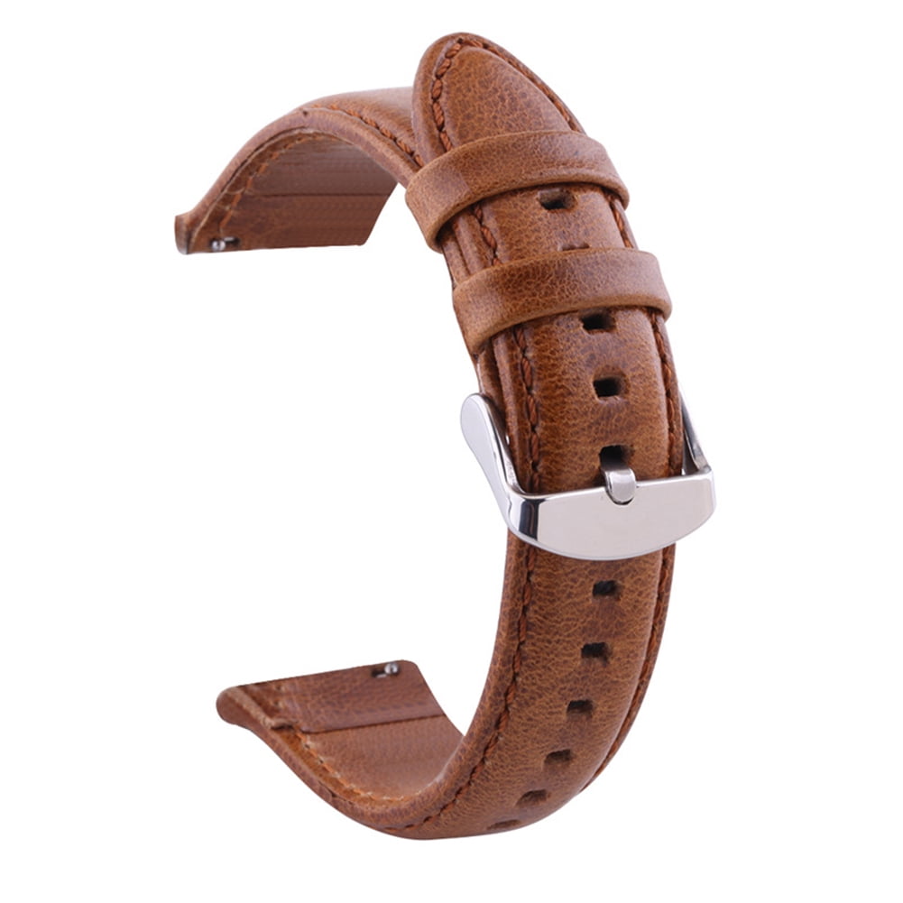 18/20/22/24mm Replacement Universal Faux Leather Watch Band Strap with ...