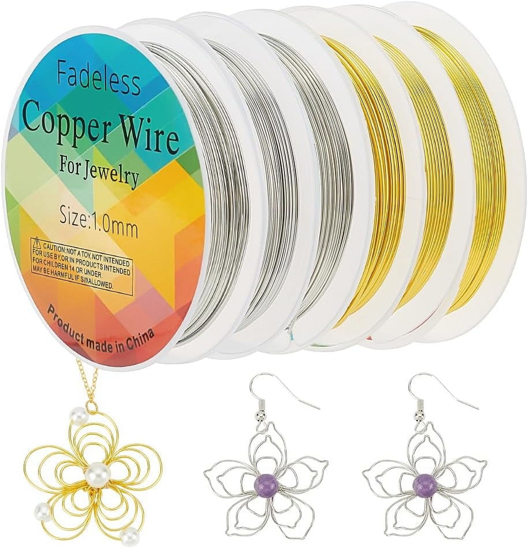 18 20 22 Gauge Jewelry Wire for Jewelry Making 6 Rolls Craft Wire ...